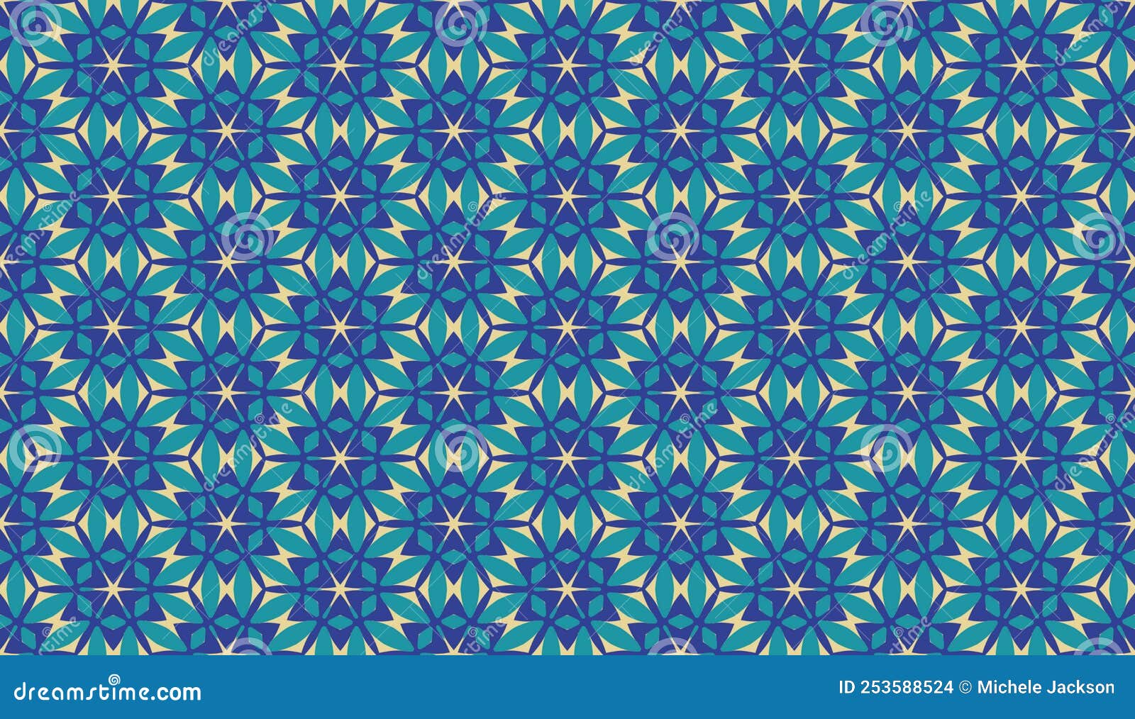 Stars and Shapes Seamless Small Scape Repeat Pattern Stock Illustration ...