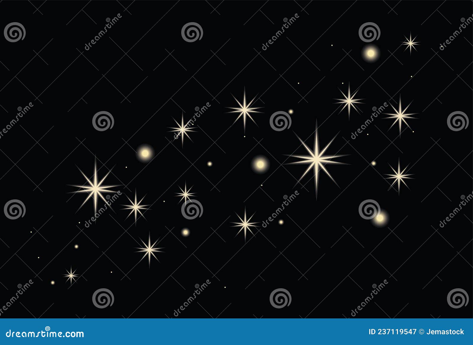 Stars shimmer style stock vector. Illustration of shine - 237119547