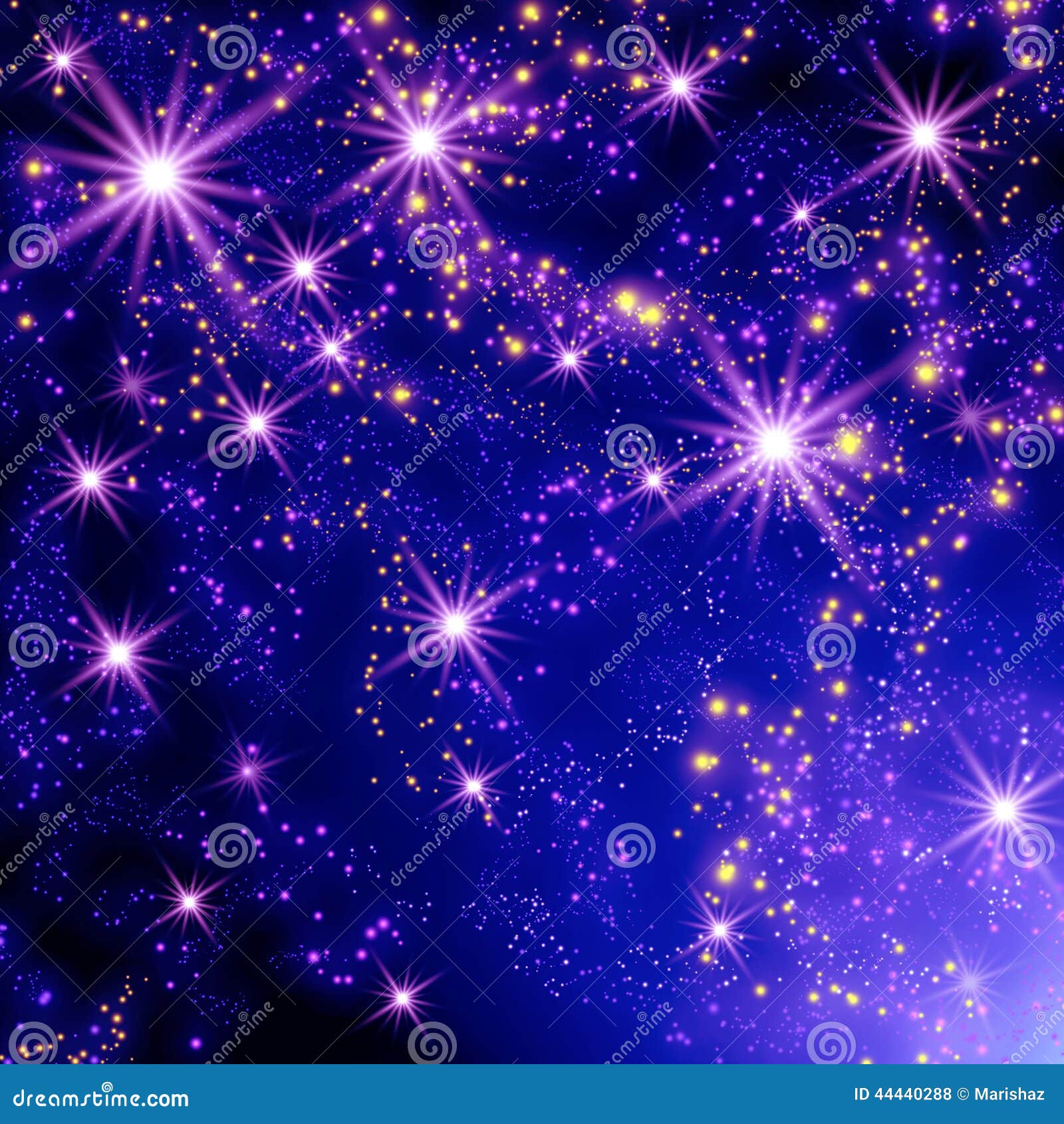 Stars in the space stock illustration. Illustration of light - 44440288