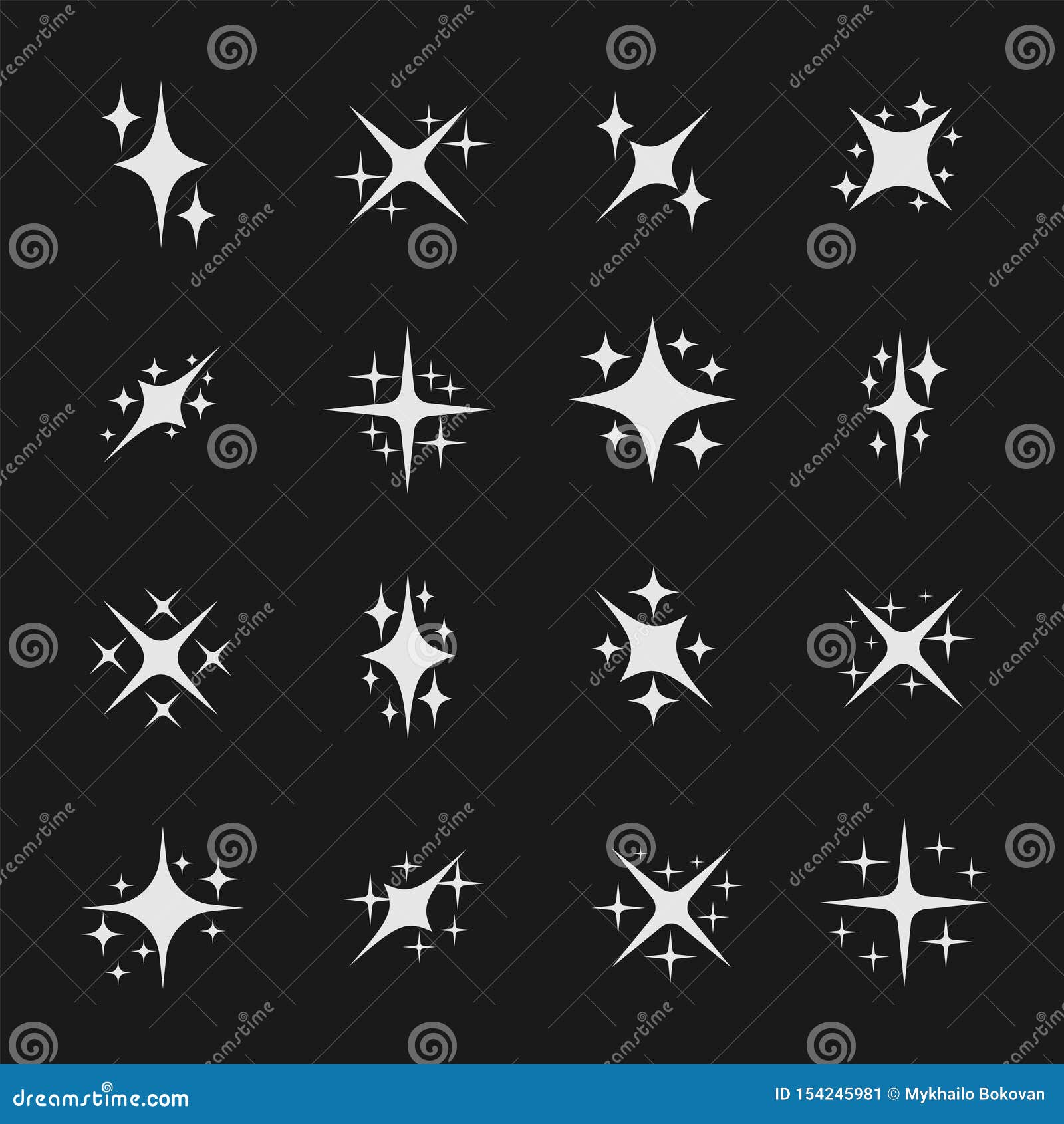 Stars and sparks stock vector. Illustration of explosion - 154245981