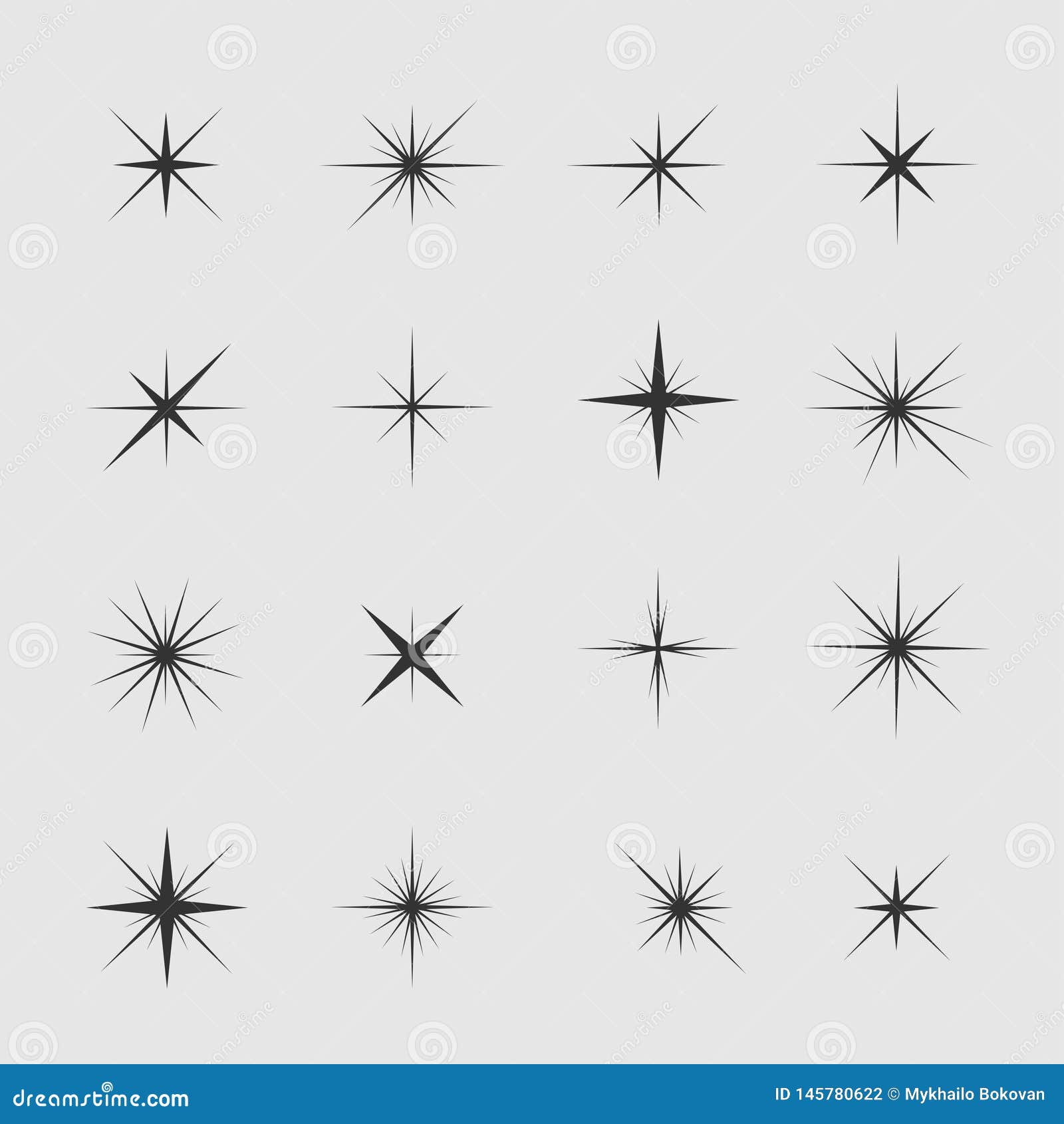 Stars and sparks stock vector. Illustration of effect - 145780622