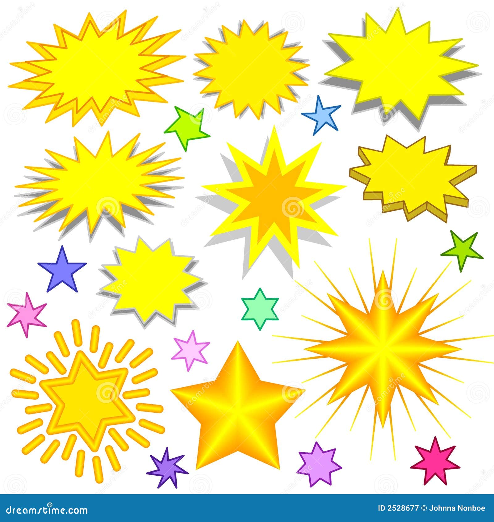 Stars & Splashes #1 stock vector. Illustration of star - 2528677