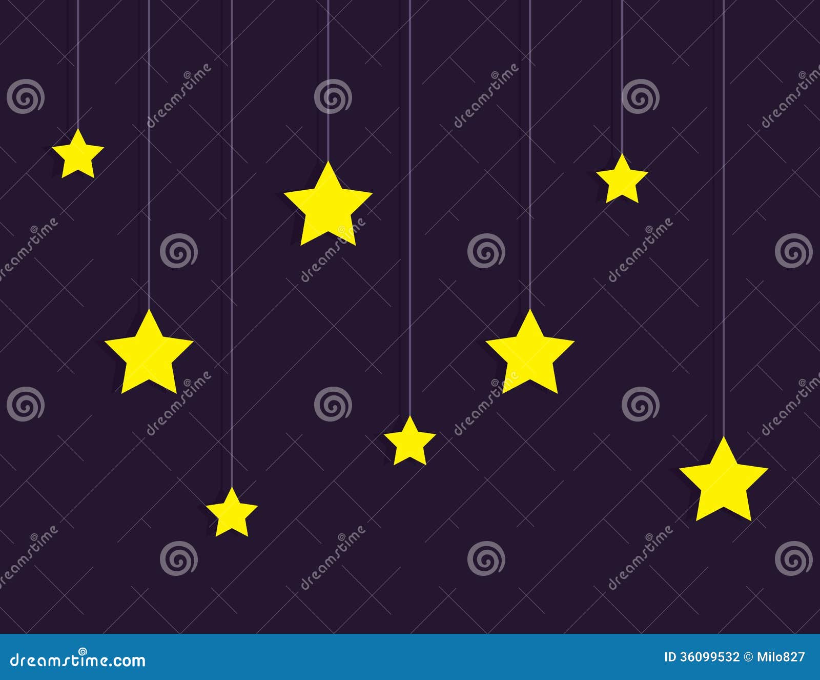 Stars Strings stock vector. Illustration of night, mobile - 36099532