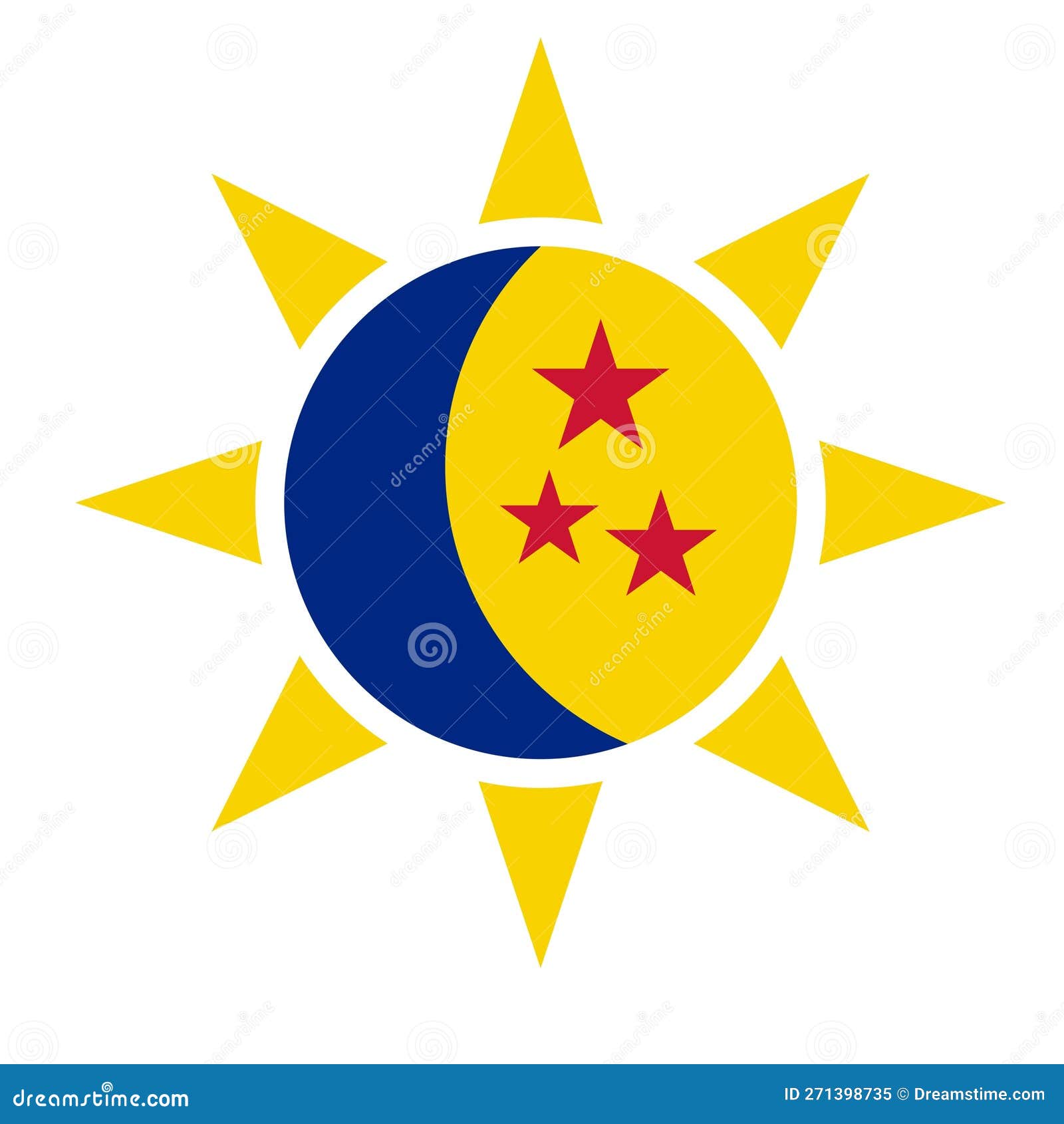Philippine Flag Sun And Stars