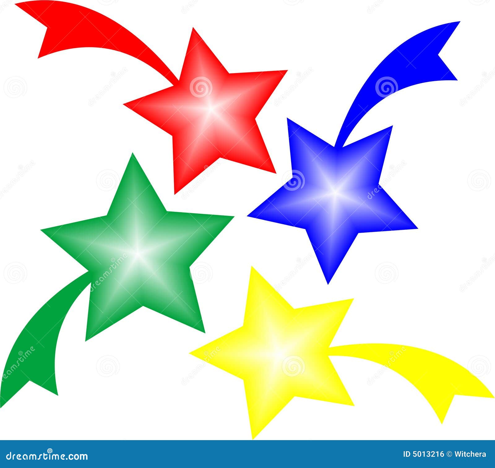 Stars with tails stock illustration. Illustration of comet - 5013216