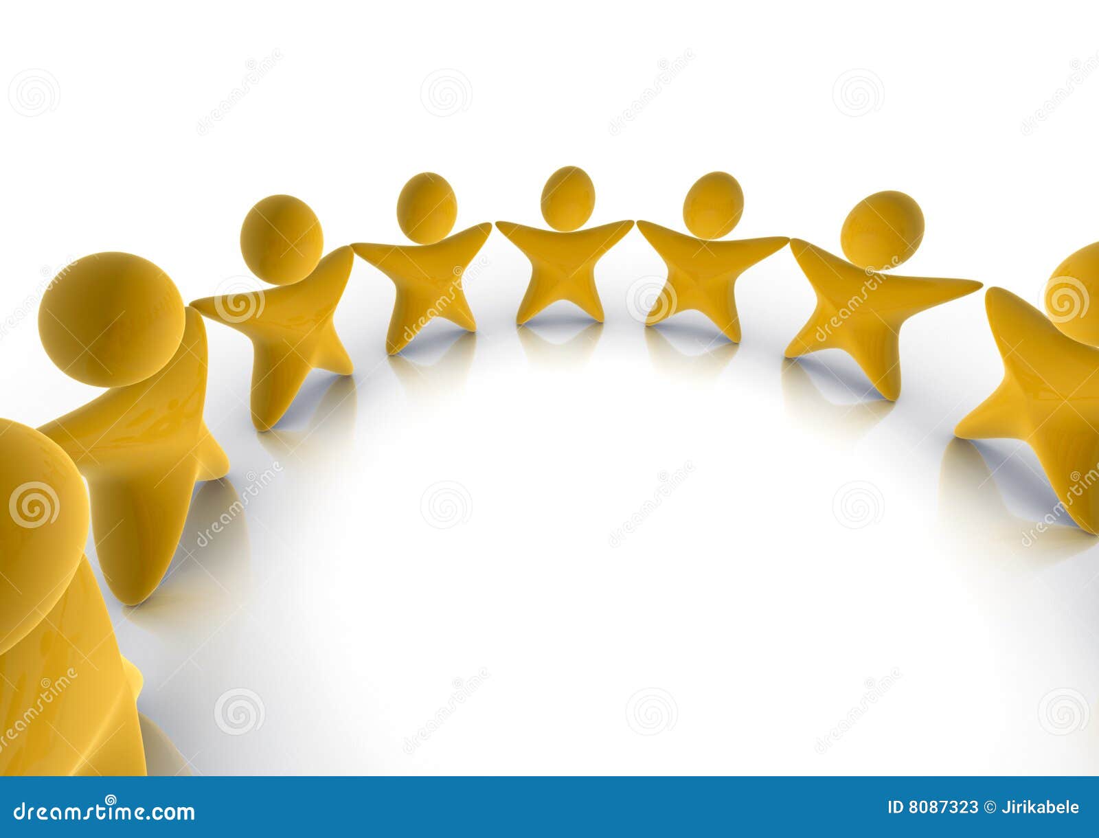 Stars team stock illustration. Illustration of hands, standing - 8087323