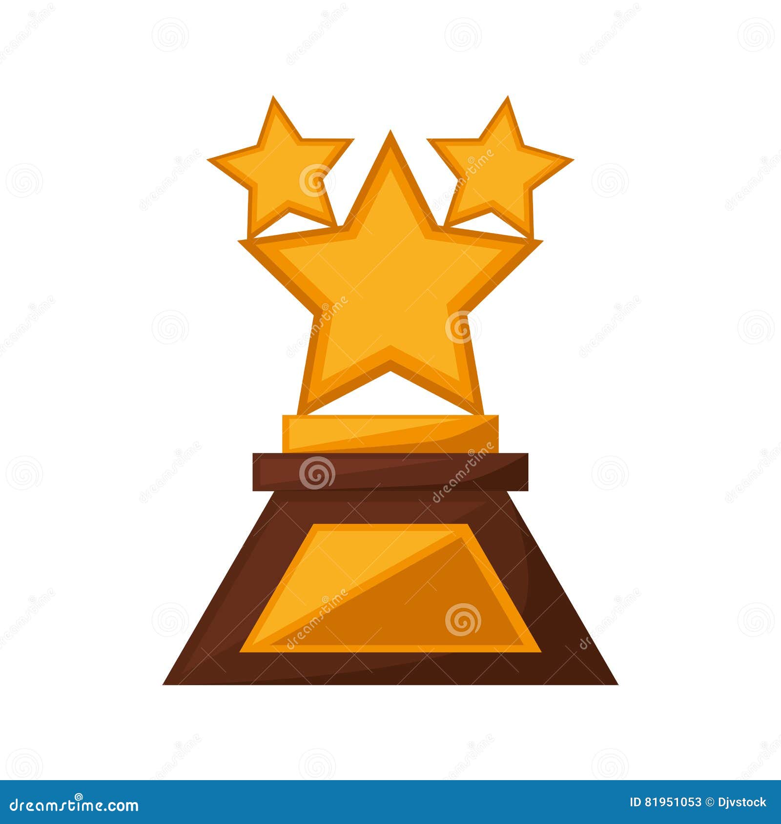 Stars trophy awards golden stock vector. Illustration of contest - 81951053