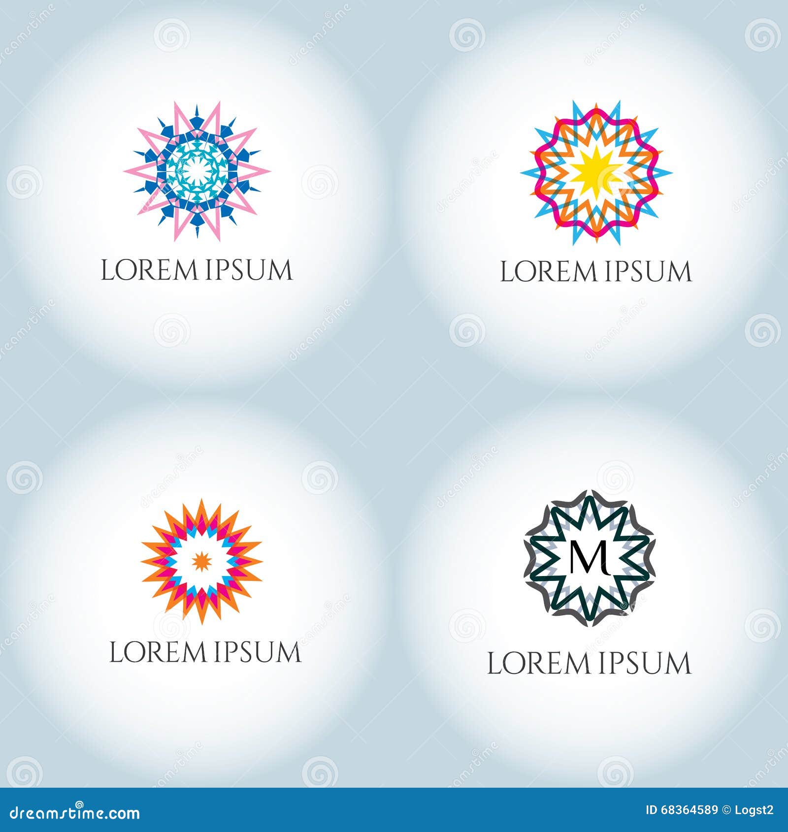 Stars Vector Logo Template Set. Stock Vector - Illustration of logo ...