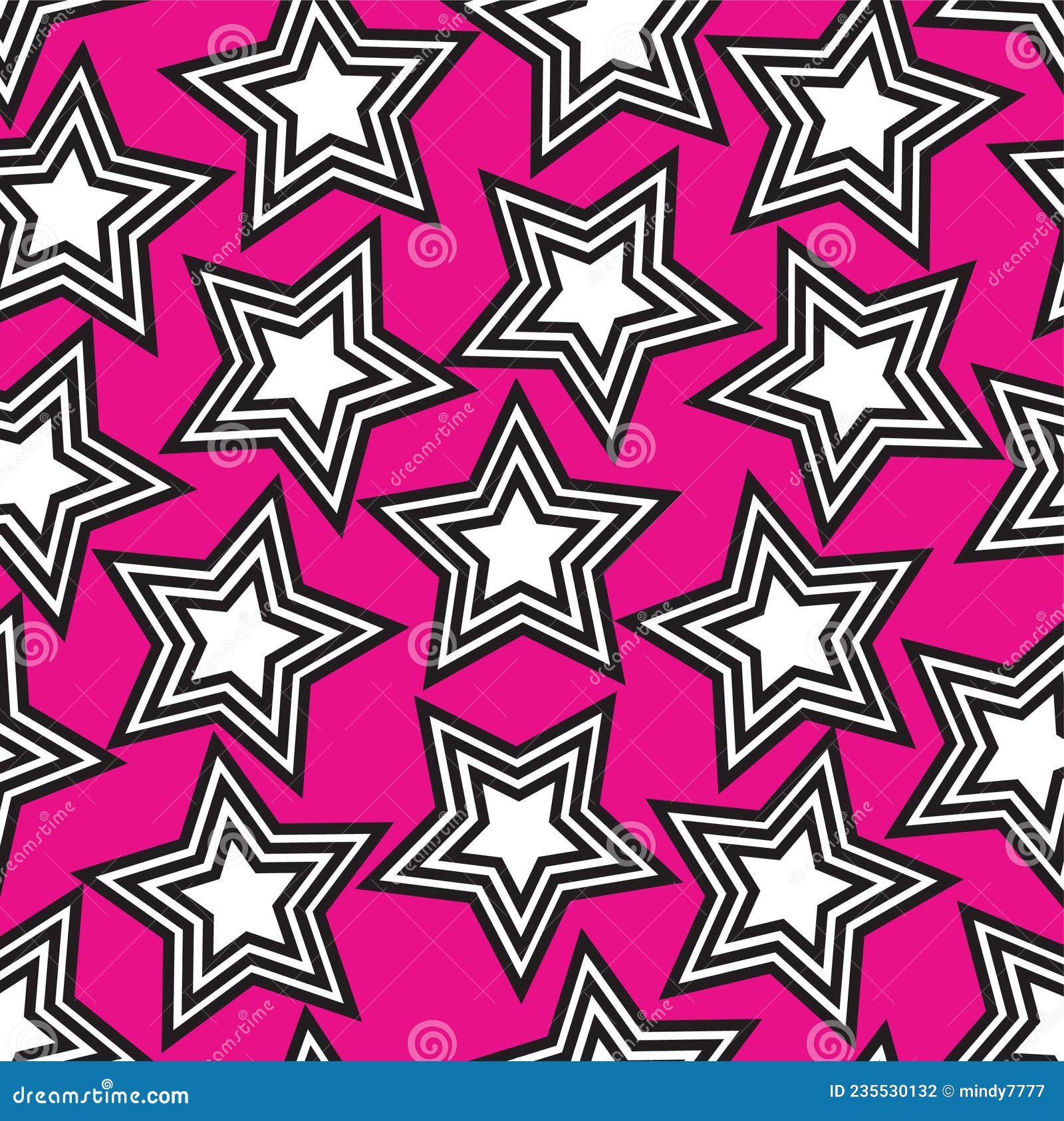 Stars Vector Pattern Seamless Background Stock Vector - Illustration of ...