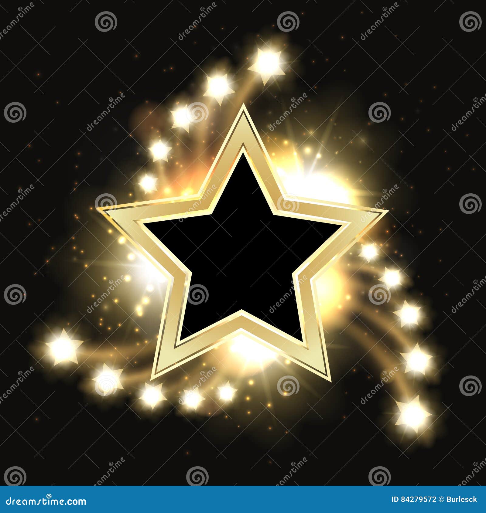 Stars Vector Sparkling Gold Background Design With Star Frame ... Stars Vector Sparkling Gold Background Design With Star Frame ...