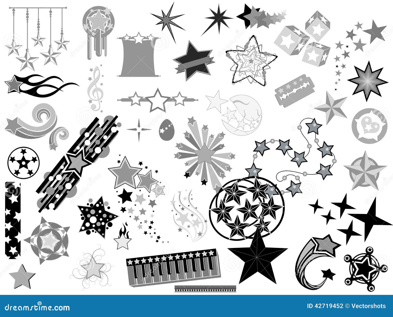Stars Vectors Designs stock illustration. Illustration of stars - 42719452