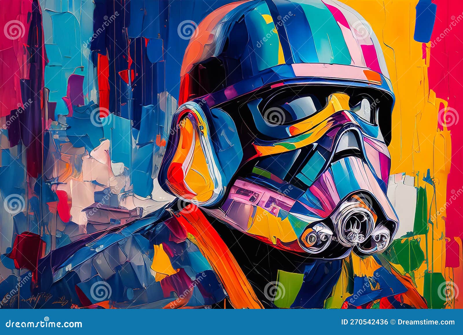 25-02-2023 Istanbul-Turkey: Stars Wars Graffiti on the Wall Editorial ...