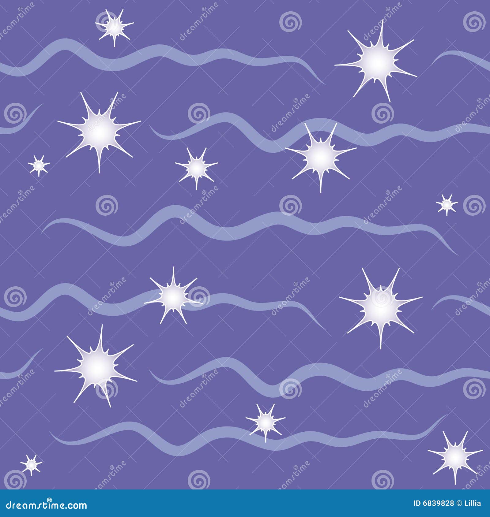Stars and waves stock vector. Illustration of fantasy - 6839828