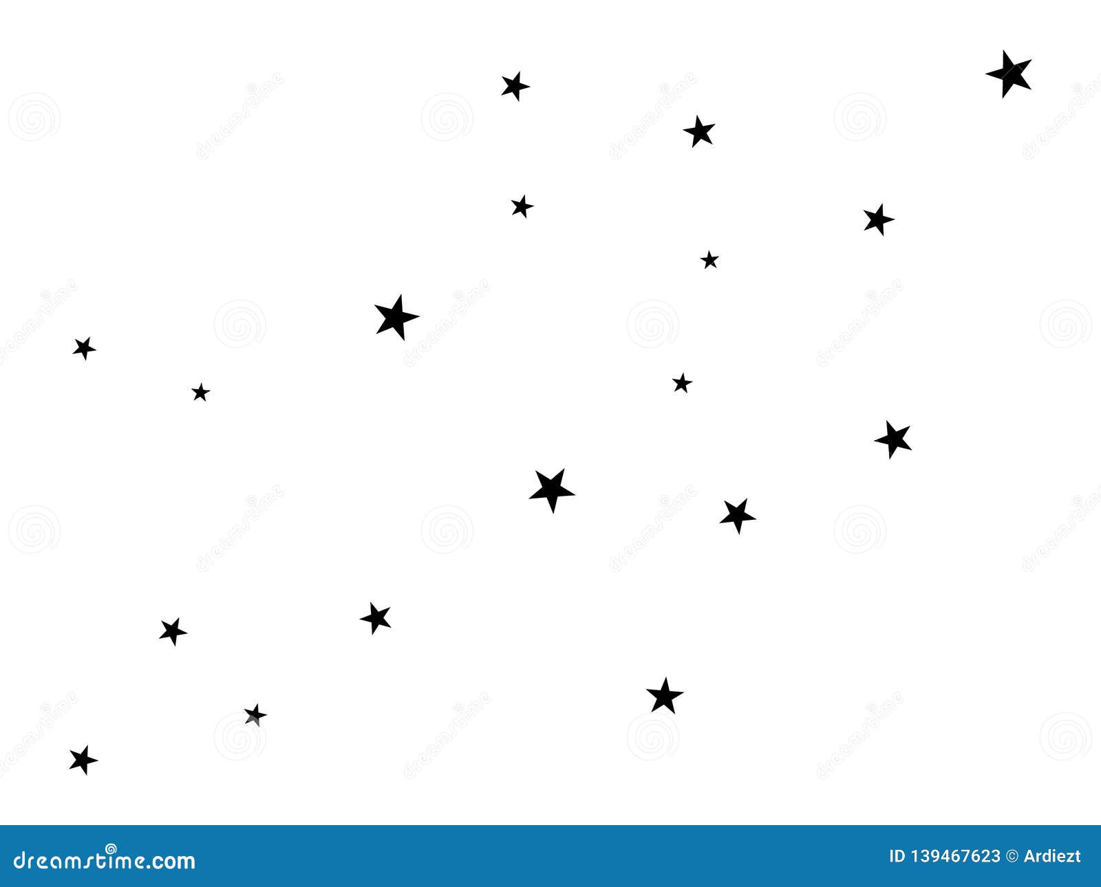 Stars on a White Background. Simple Flat Vector Illustration Stock ...