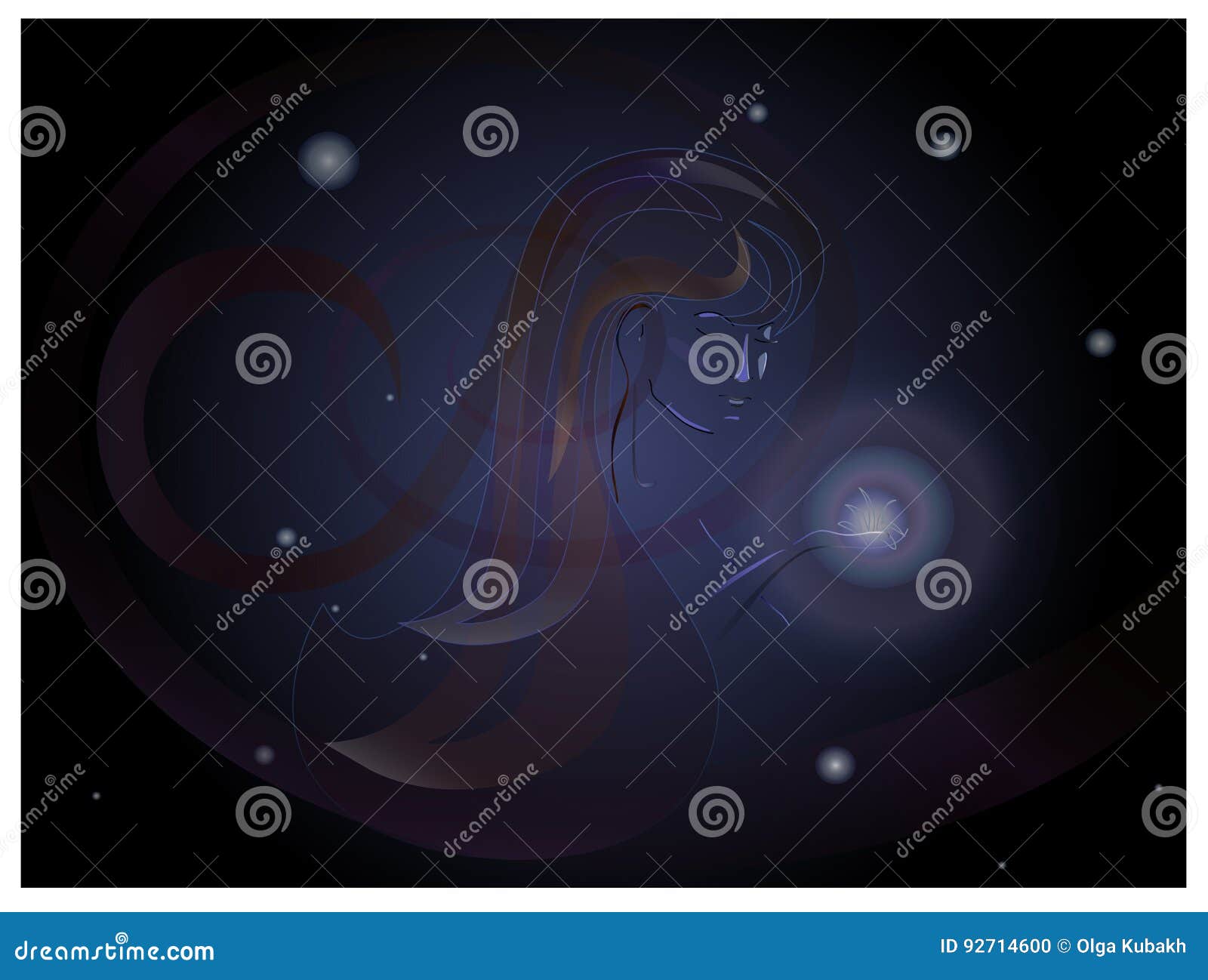 Stars Woman stock vector. Illustration of fantasy, exhibition - 92714600