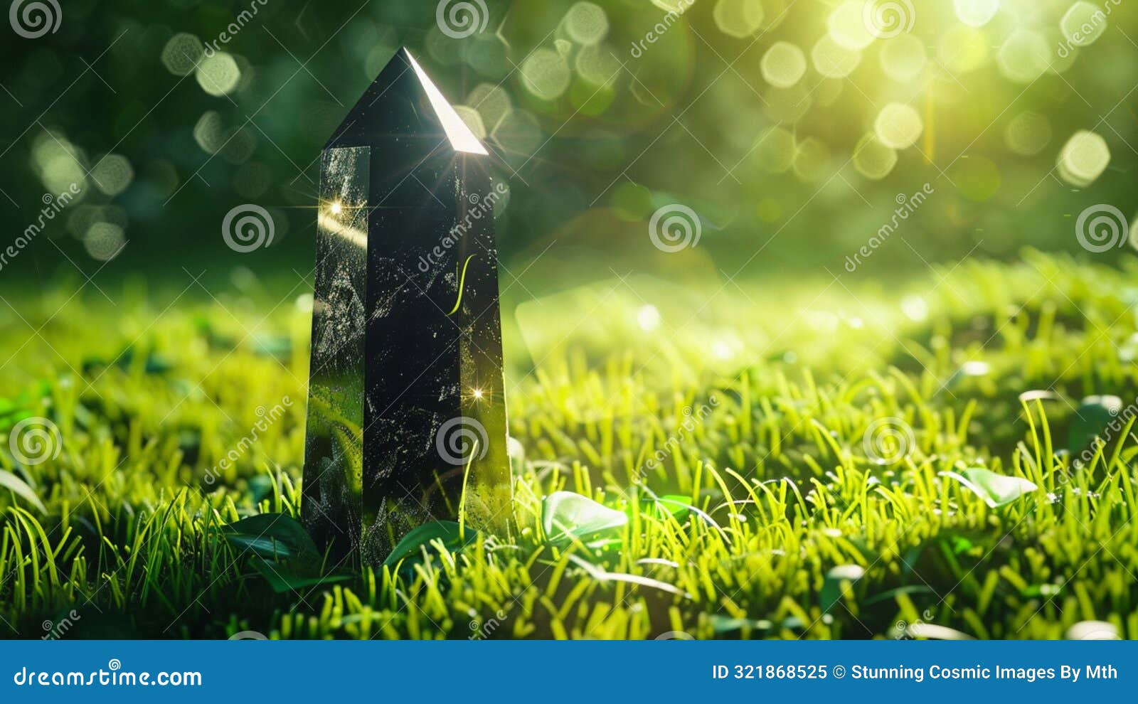 Beautiful Black Tourmaline Stone Crystal Gem Gemstone Reflecting ...