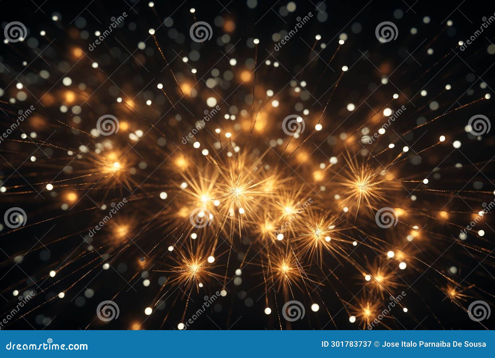 Starshaped Sparklers Creating a Dazzling Display Stock Illustration ...