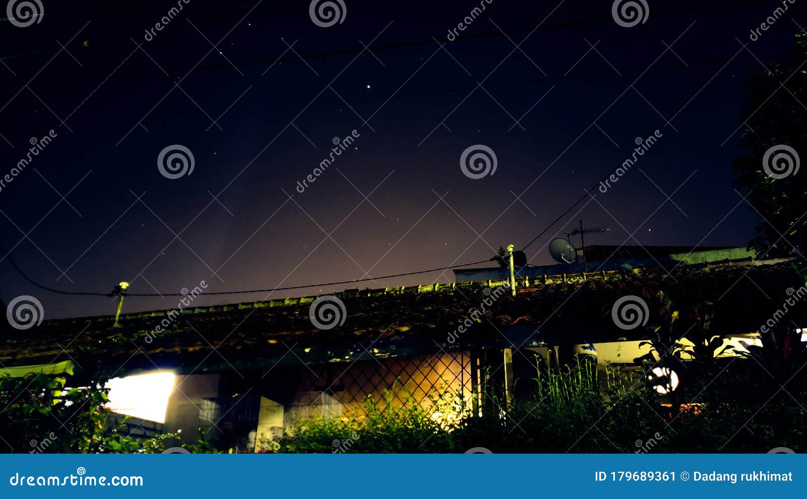 Starslight stock image. Image of horizon, evening, lighting - 179689361
