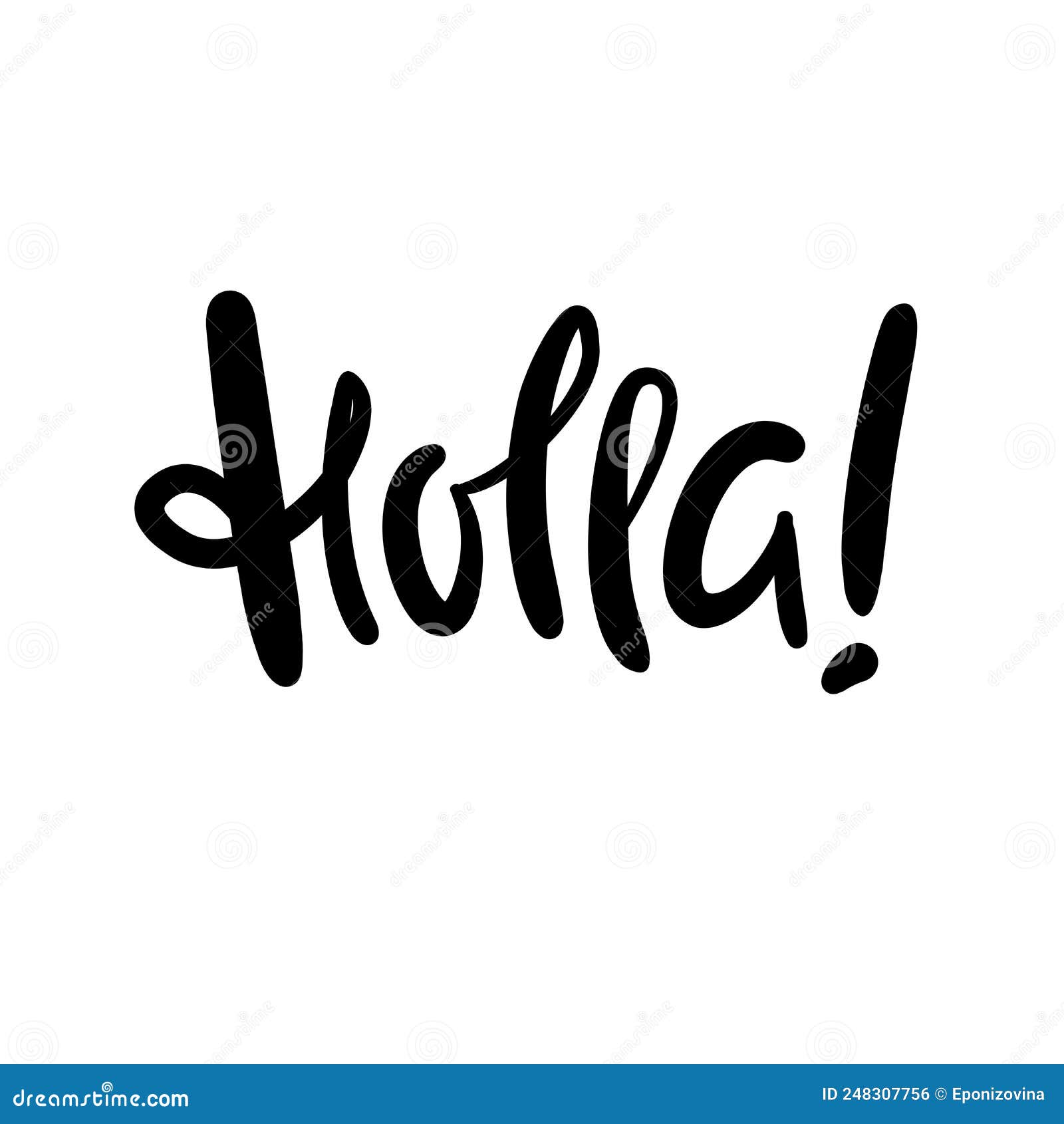 Holla - Simple Funny Inspire Motivational Quote. Youth Slang. Hand ...