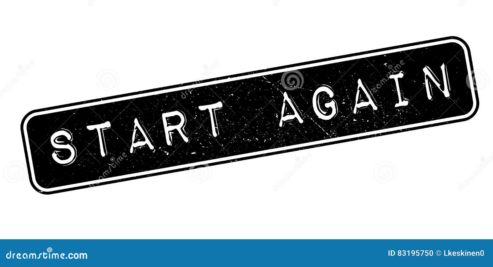 Start Again rubber stamp stock illustration. Illustration of ...