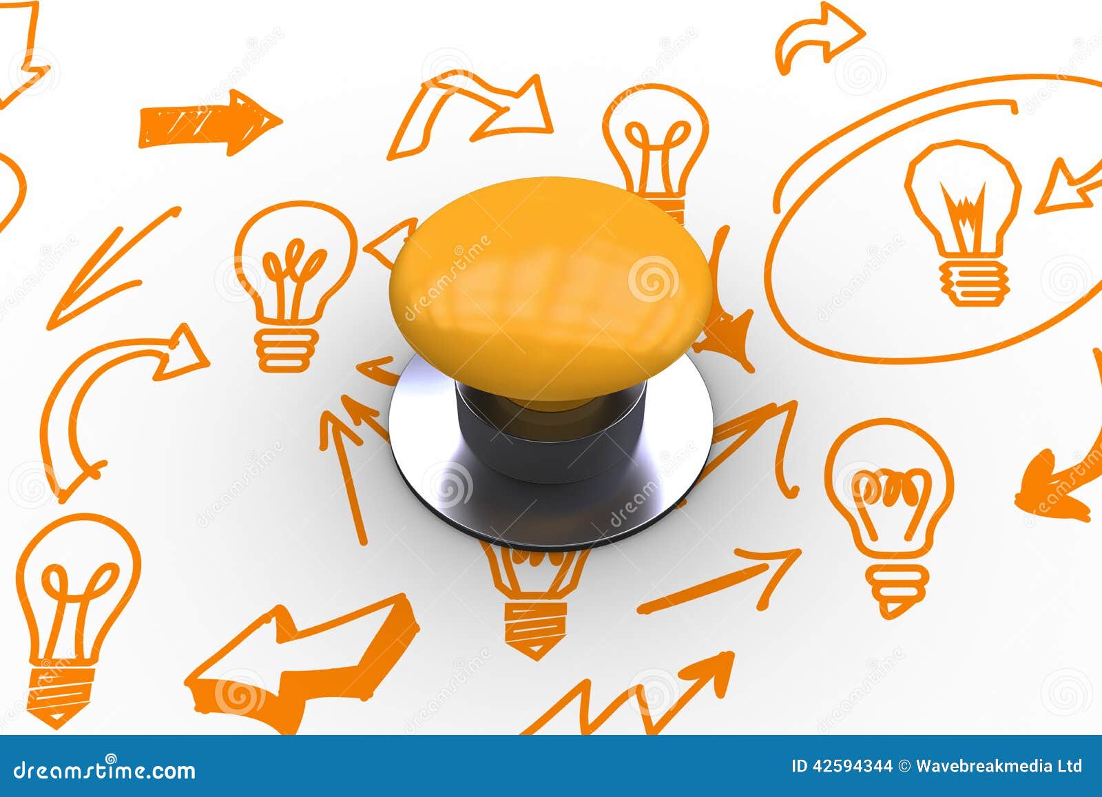 Start Against Idea and Innovation Graphic Stock Illustration ...