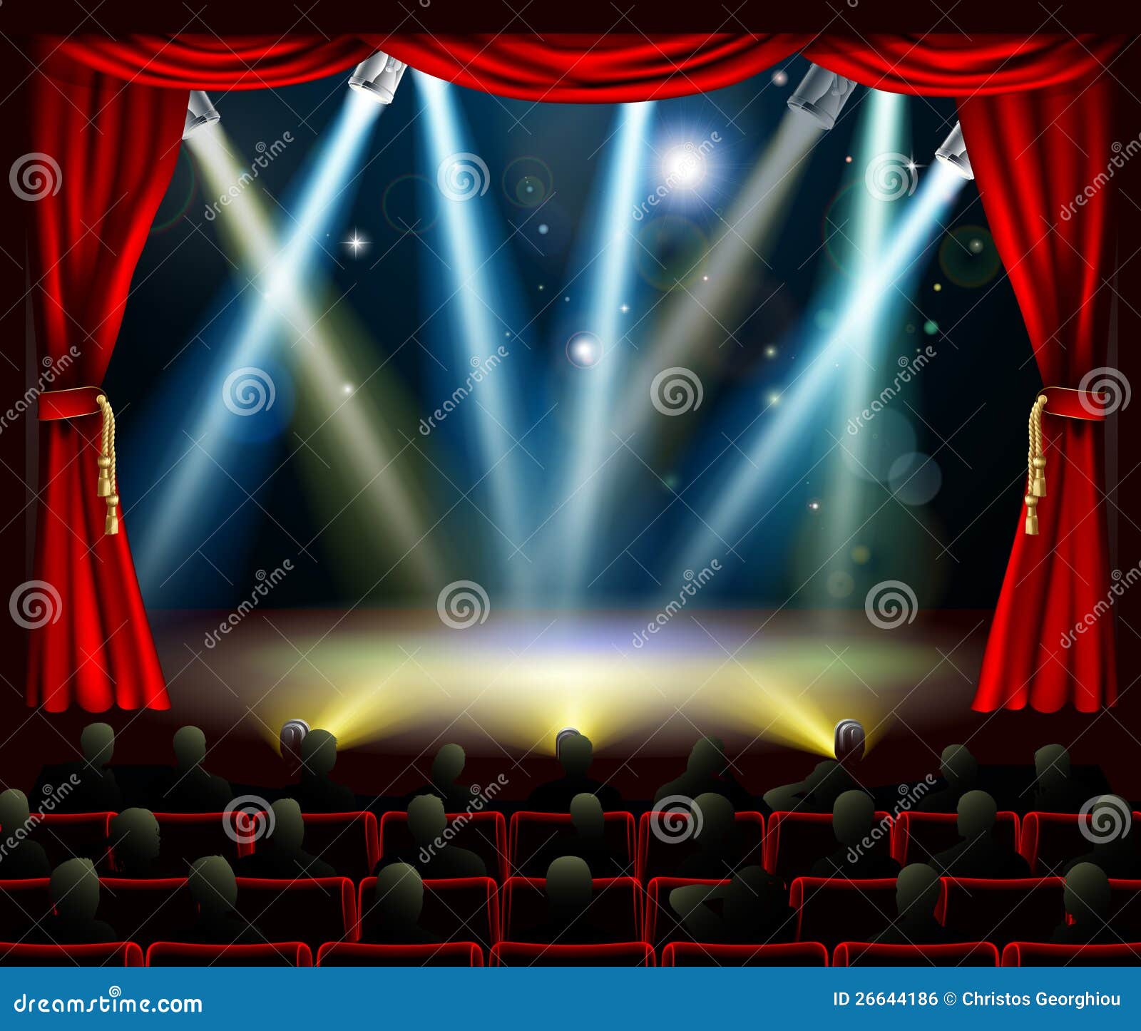 Start of Amazing Entertainment Event Stock Vector - Illustration of ...