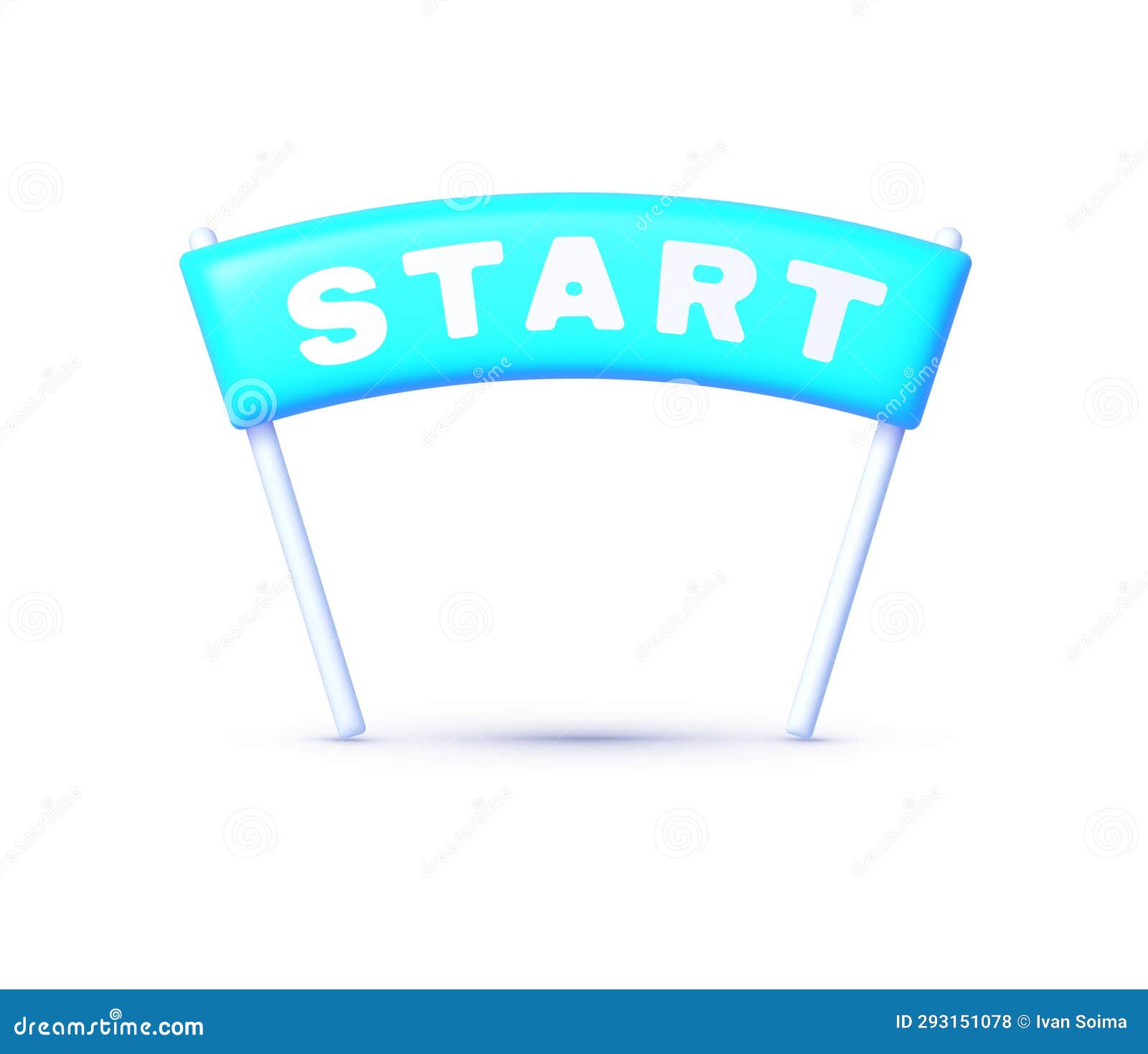 Start Banner 3d, Great Design for Any Purposes. Vector Design Template ...