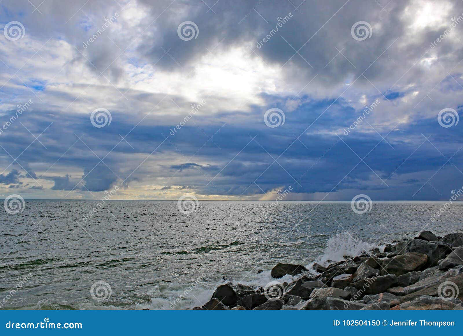 Start Bay, Devon stock photo. Image of clouds, england - 102504150