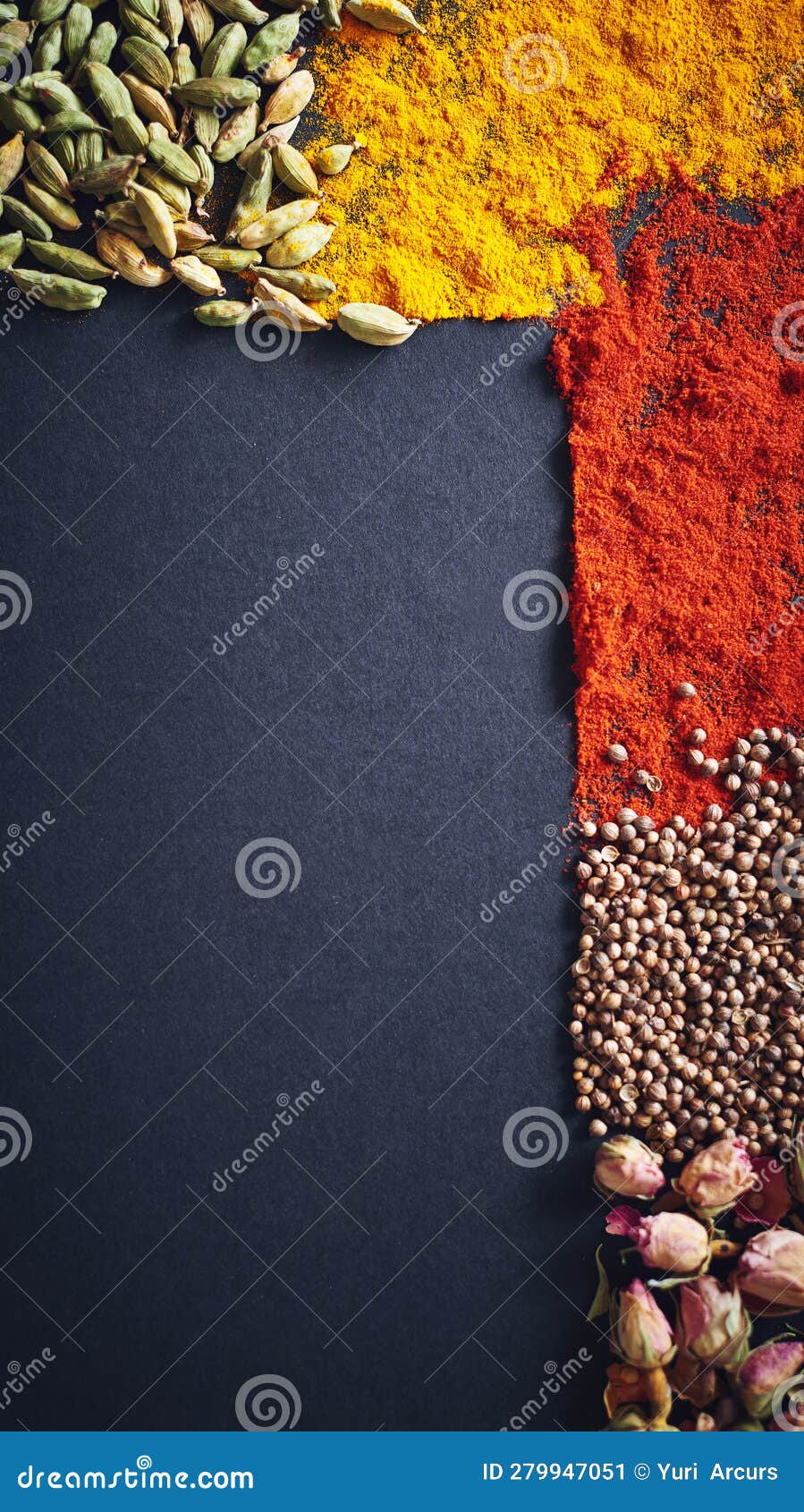 The Start of a Beautiful Curry. an Assortment of Spices. Stock Image ...