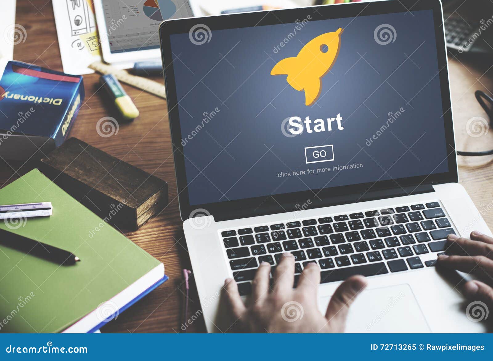 Start Begin Activation Begin First Build Forward Concept Stock Image ...