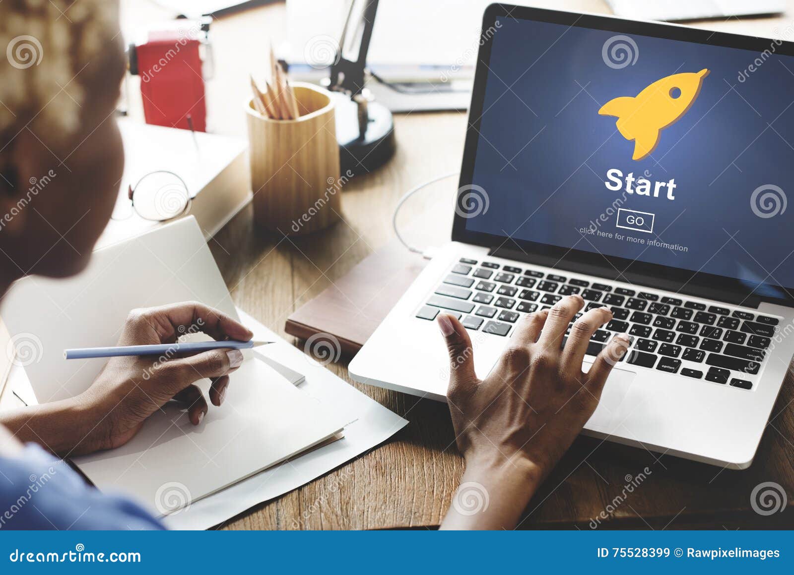 Start Begin Activation Begin First Build Forward Concept Stock Image ...