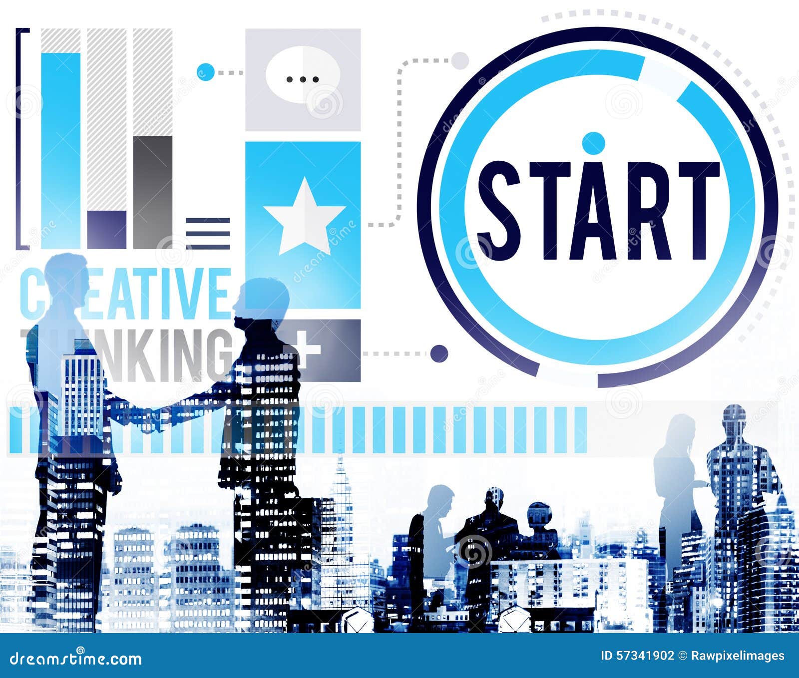 Start Begining Forward Direction Motivation Concept Stock Photo - Image ...