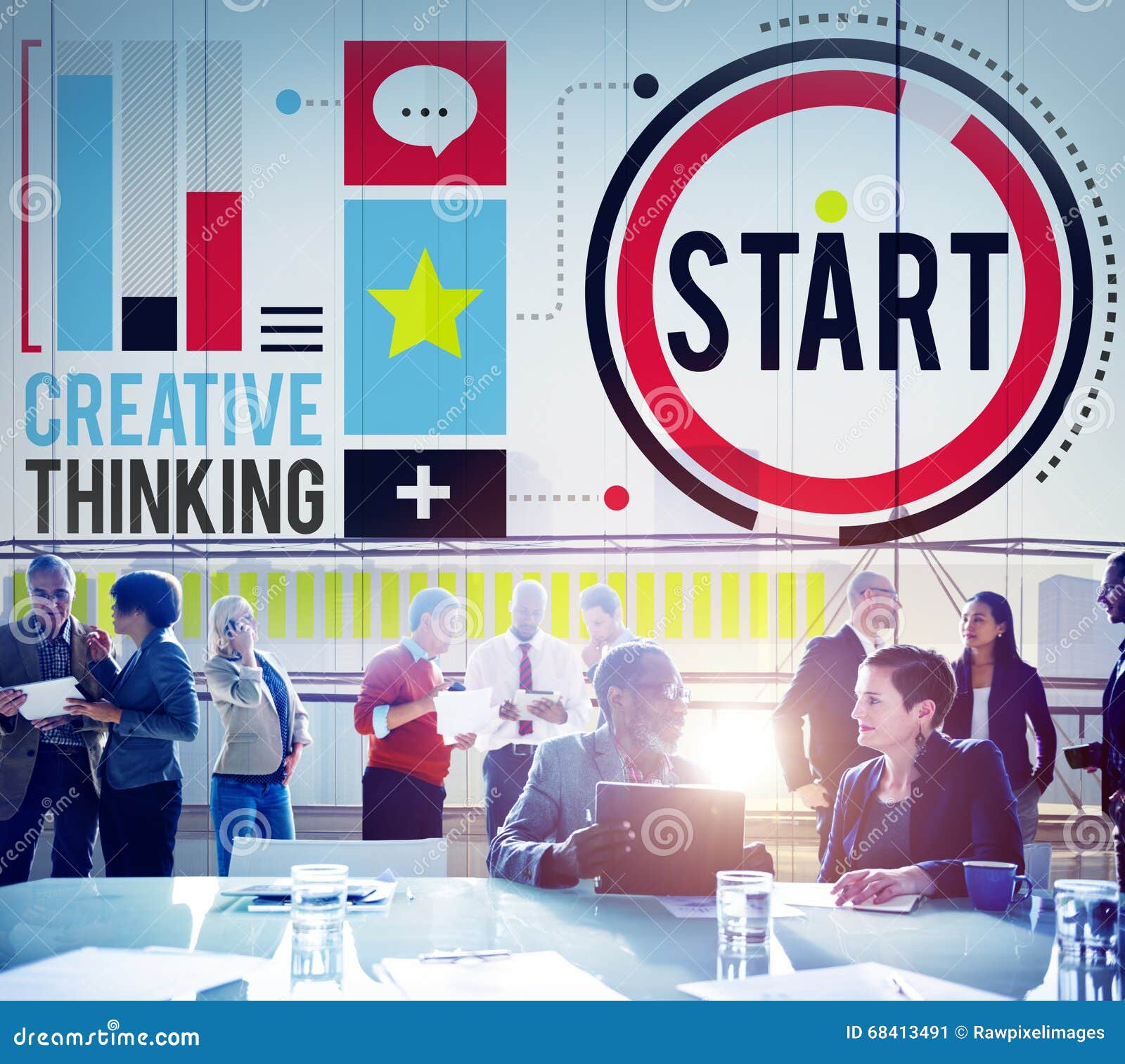 Start Begining Forward Direction Motivation Concept Stock Image - Image ...