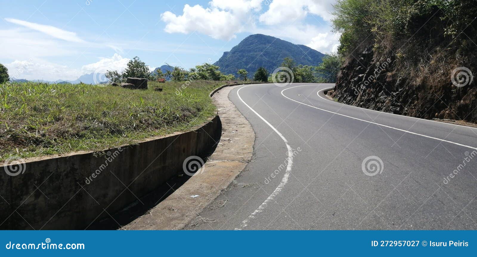 Start of the 18 Bend, Hunnasgiriya, Sri Lanka Stock Image - Image of ...
