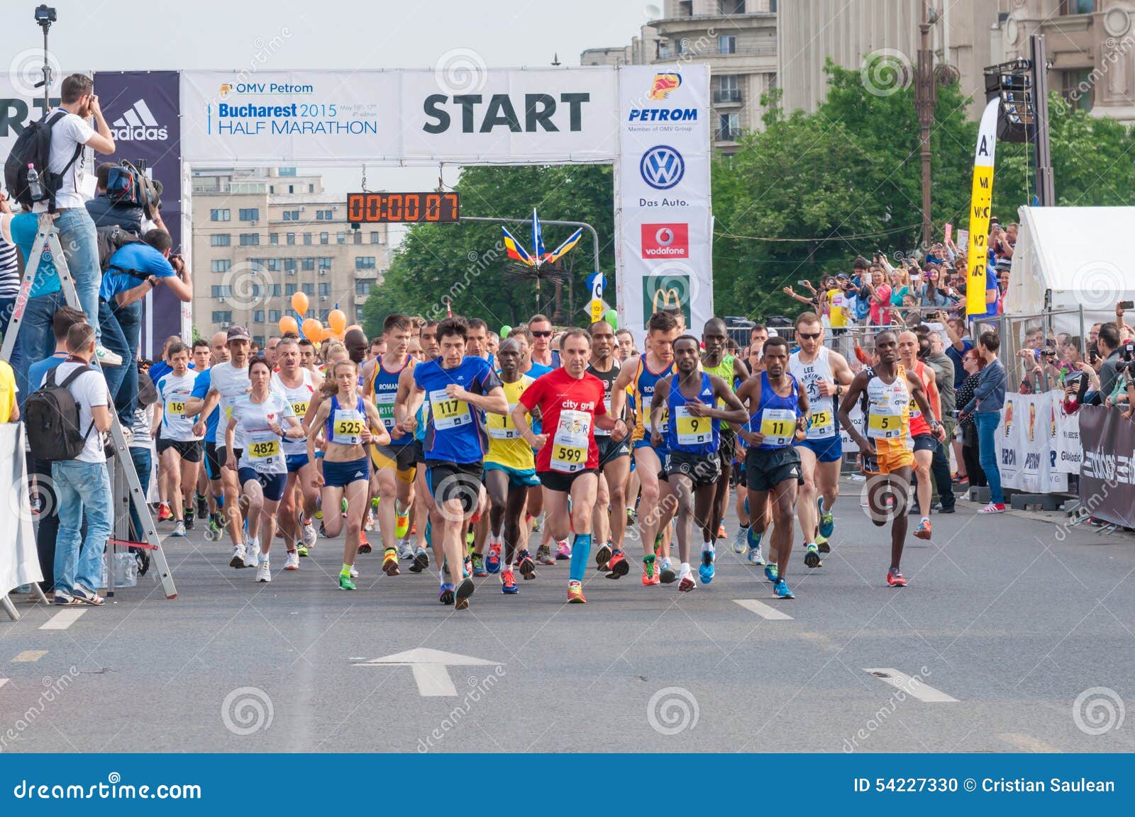 Start on Bucharest International Half Marathon 2015 Editorial Image ...