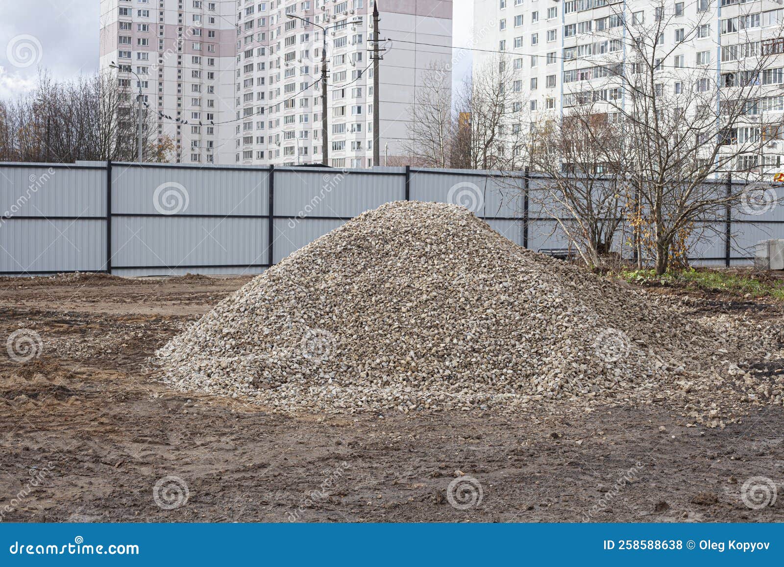 Start Building a House. Construction Site To Create the Foundation of ...