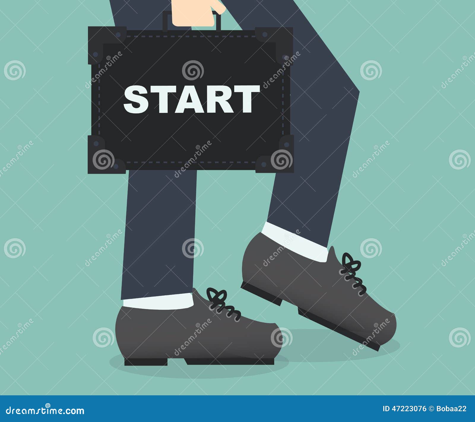 Start business concept stock vector. Illustration of minimalist - 47223076