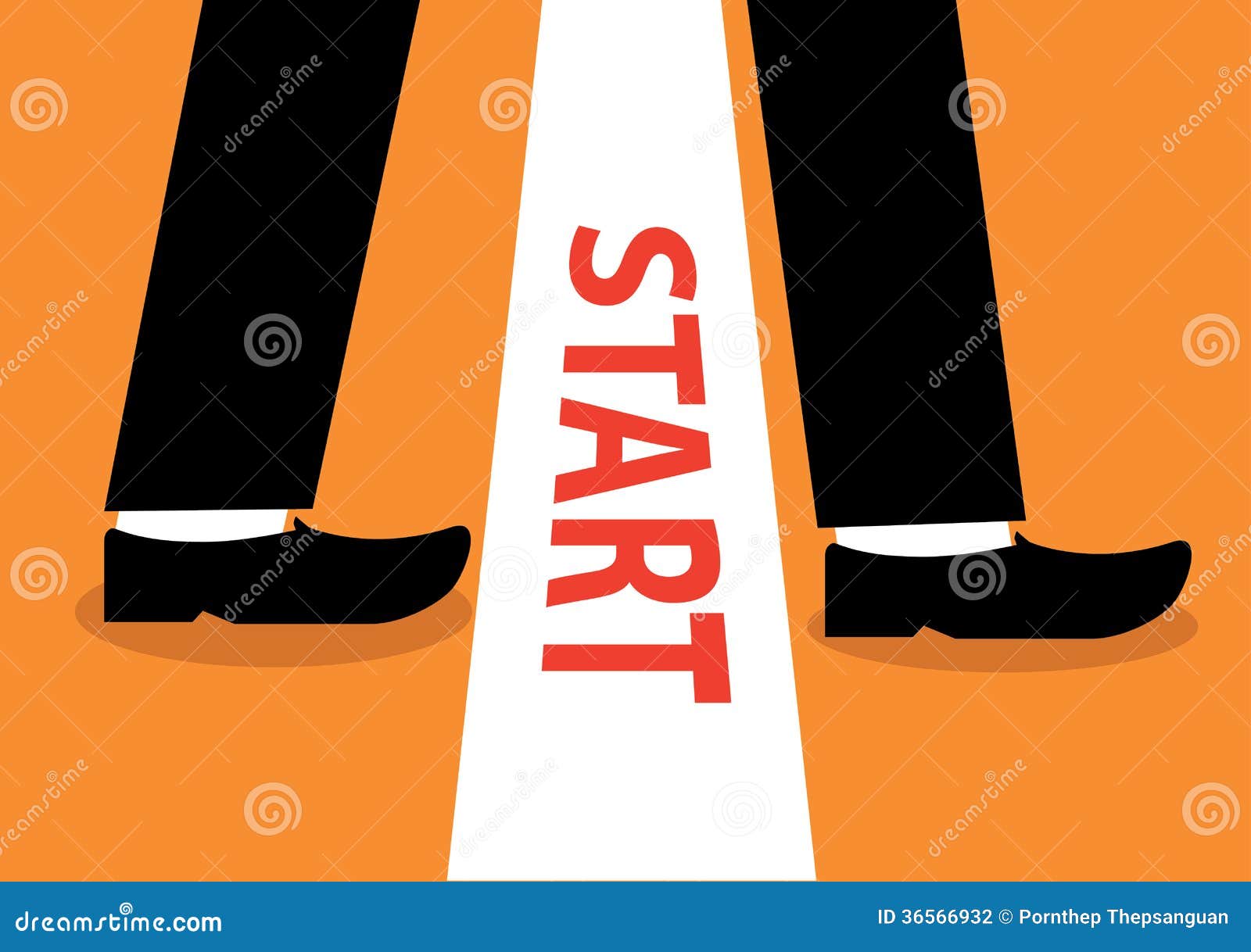 Start business stock vector. Illustration of cartoon - 36566932