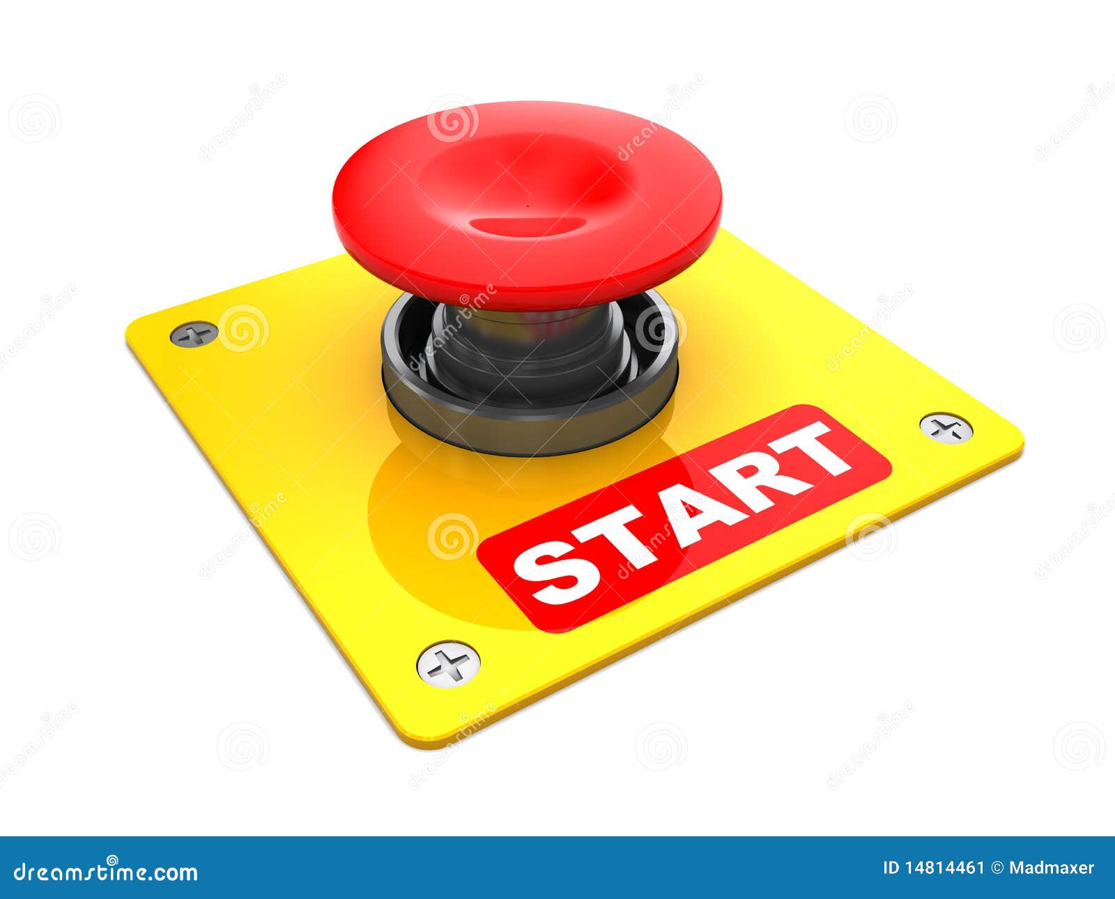 Start button stock illustration. Illustration of plate - 14814461