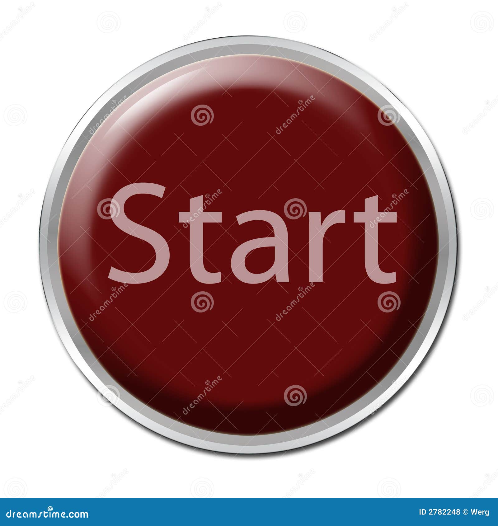 Start Button stock illustration. Illustration of control - 2782248