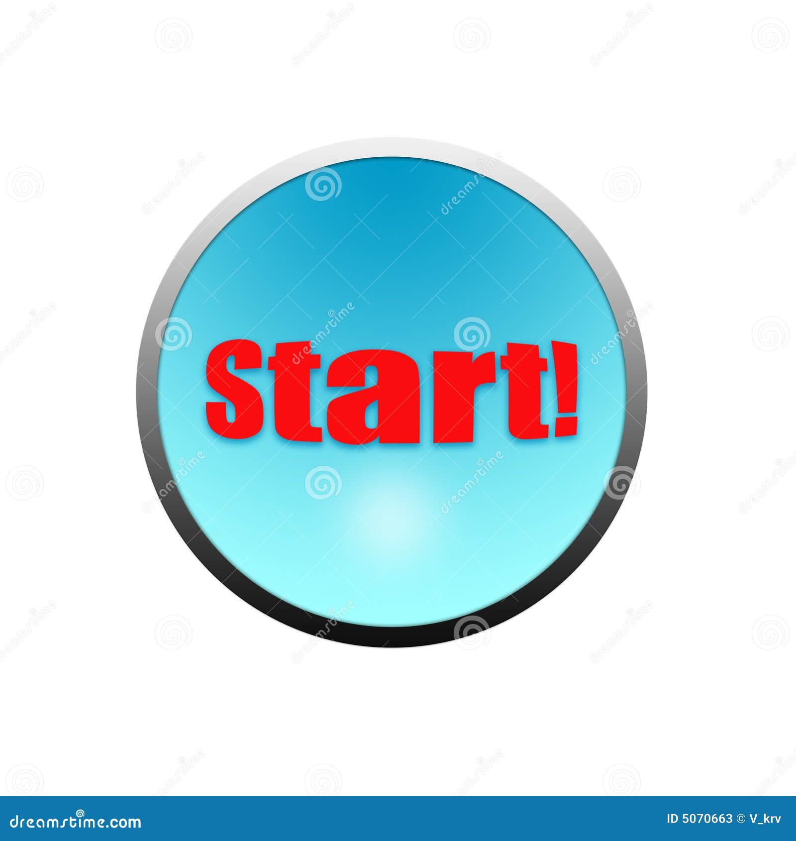 Start button stock illustration. Illustration of blue - 5070663