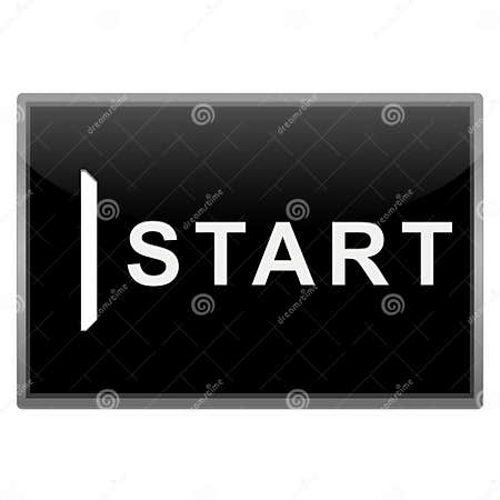 Start button stock illustration. Illustration of close - 108408702