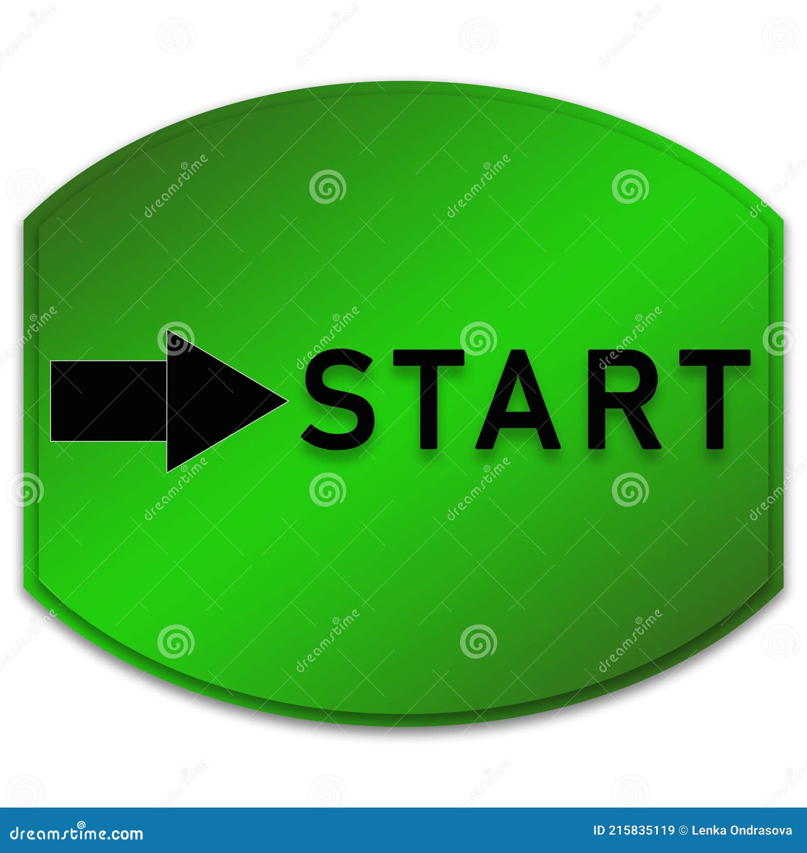 Start button stock illustration. Illustration of isolated - 215835119