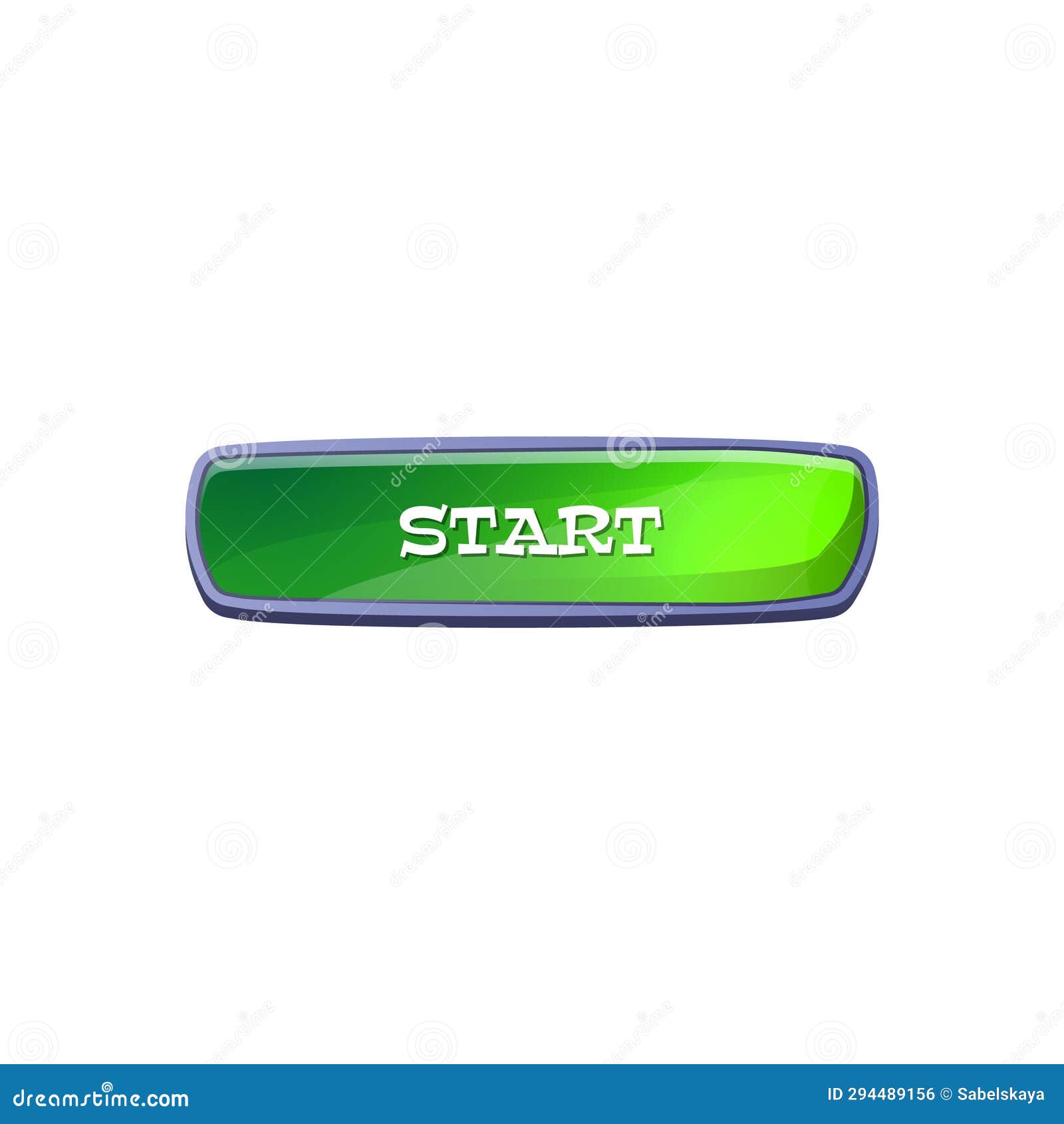 Start Button Game Ui Element. Stock Vector - Illustration of template ...