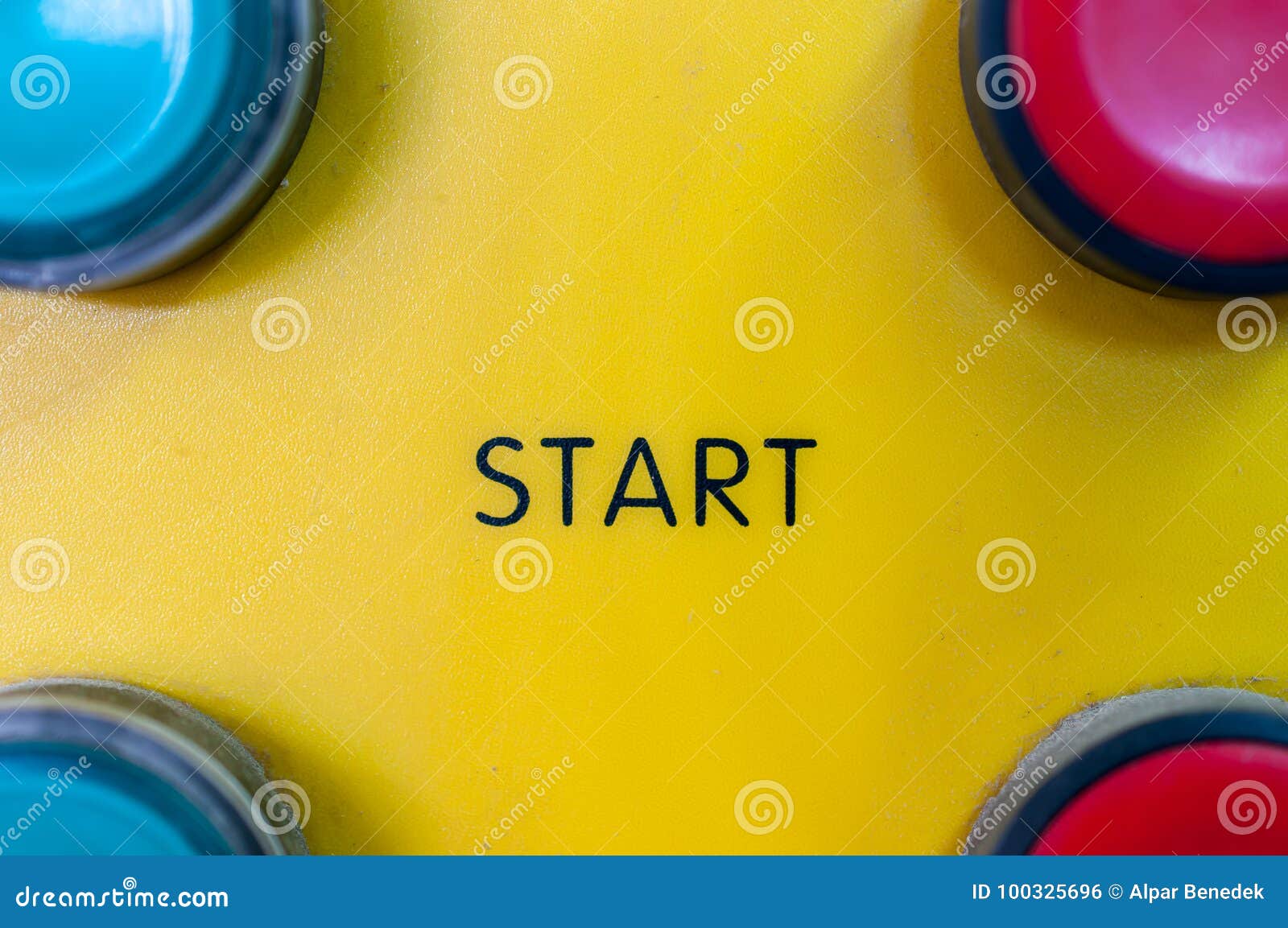 Start button. stock photo. Image of push, panel, control - 100325696
