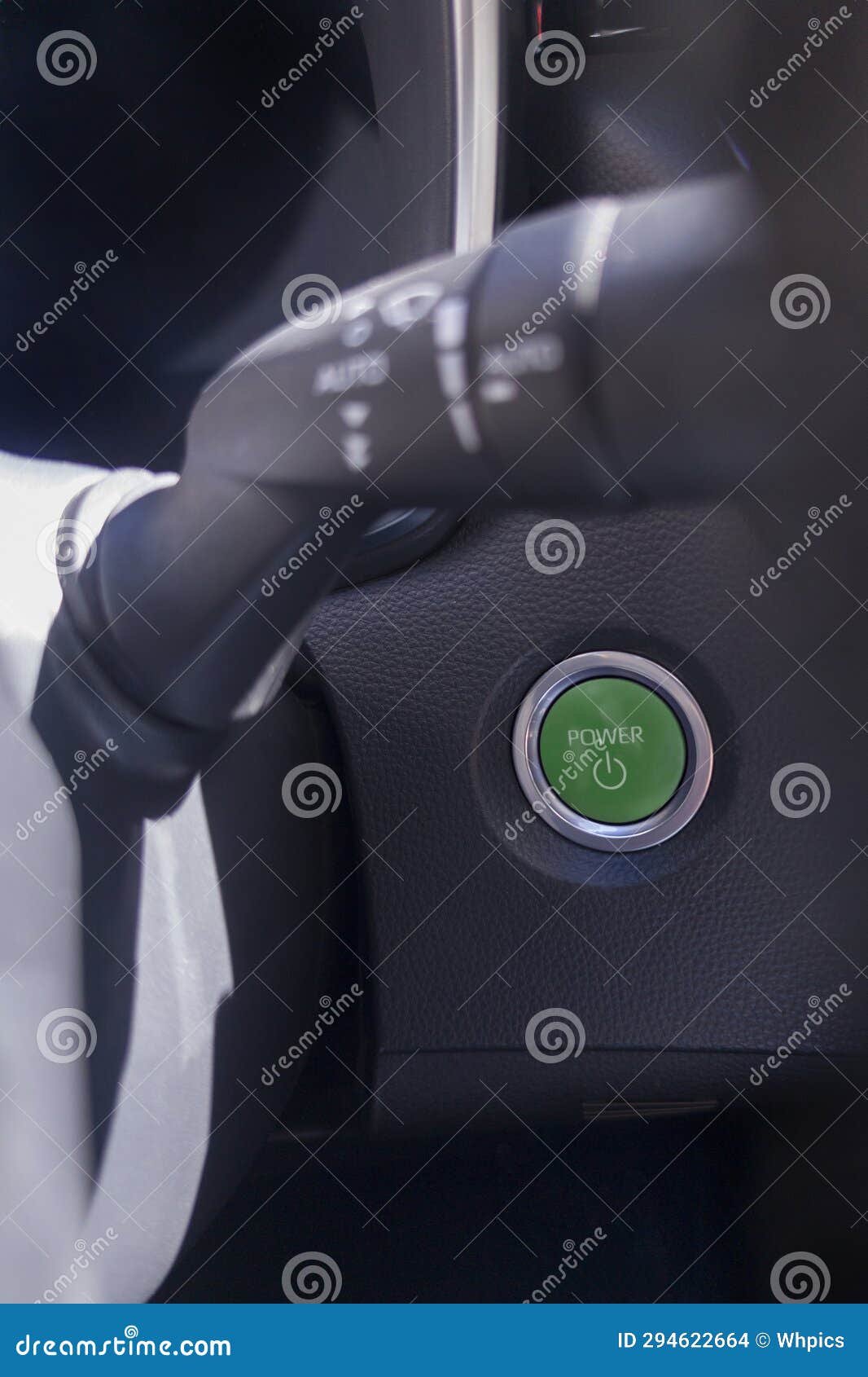 Start Button of a Hybrid or Electric Car Stock Photo - Image of costs ...