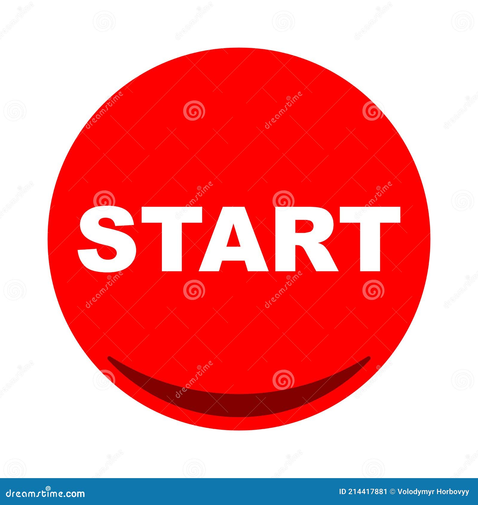 Start Button Icon Flat . Vector Illustration Stock Vector ...
