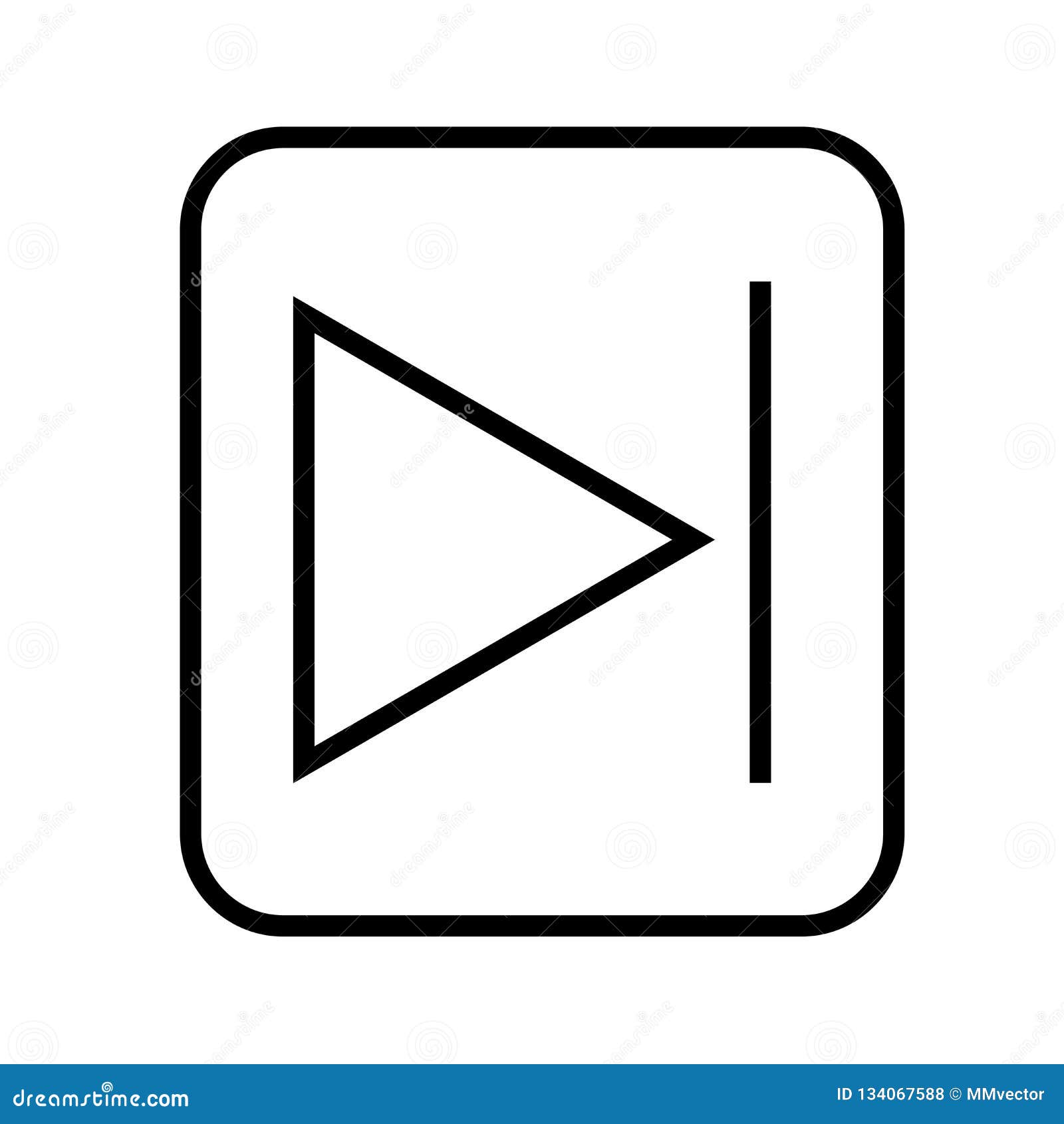 Start Button Icon Vector Sign and Symbol Isolated on White Background ...