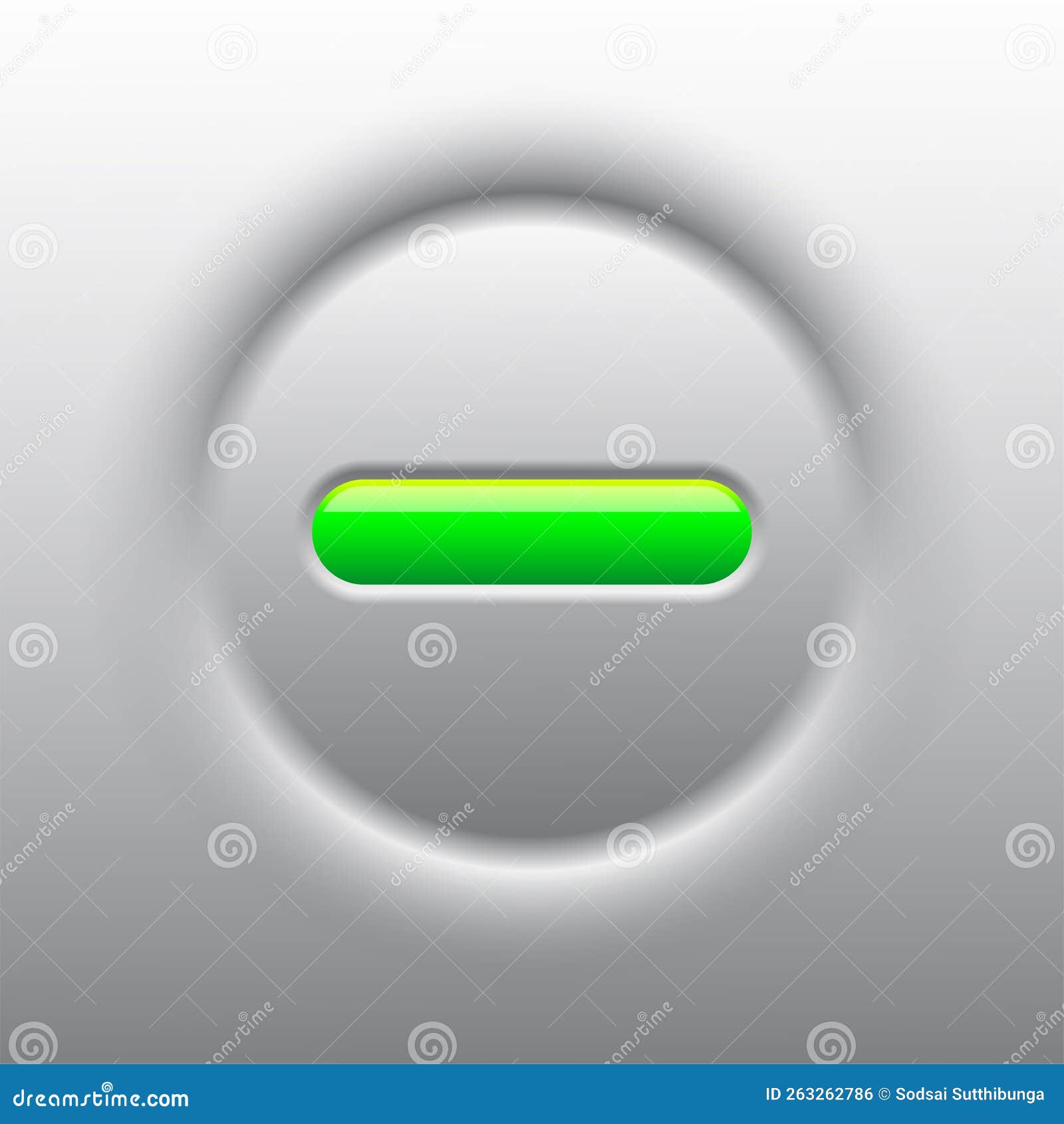 Green Push Button on Off Internet Online Technology Communication ...