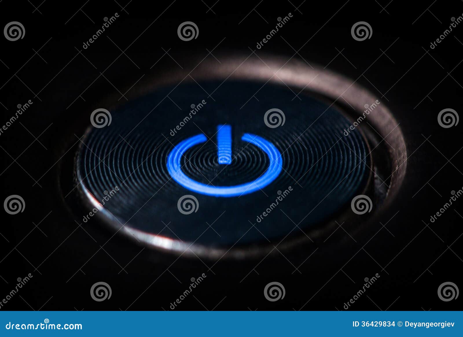 Start button with light stock photo. Image of buttons - 36429834